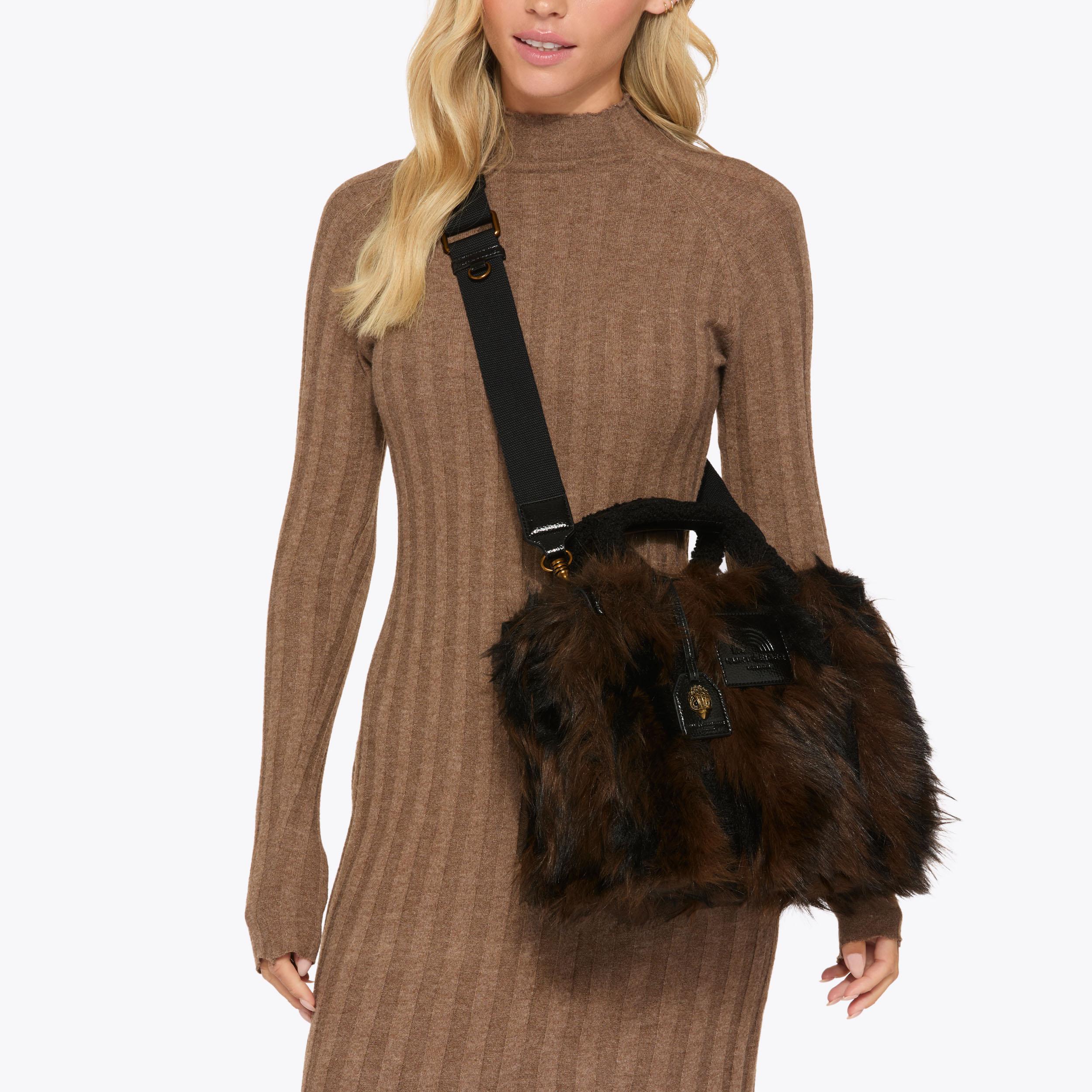 F FUR SM SOUTHBANK TOTE Faux Fur Southbank Tote Bag by KURT GEIGER LONDON