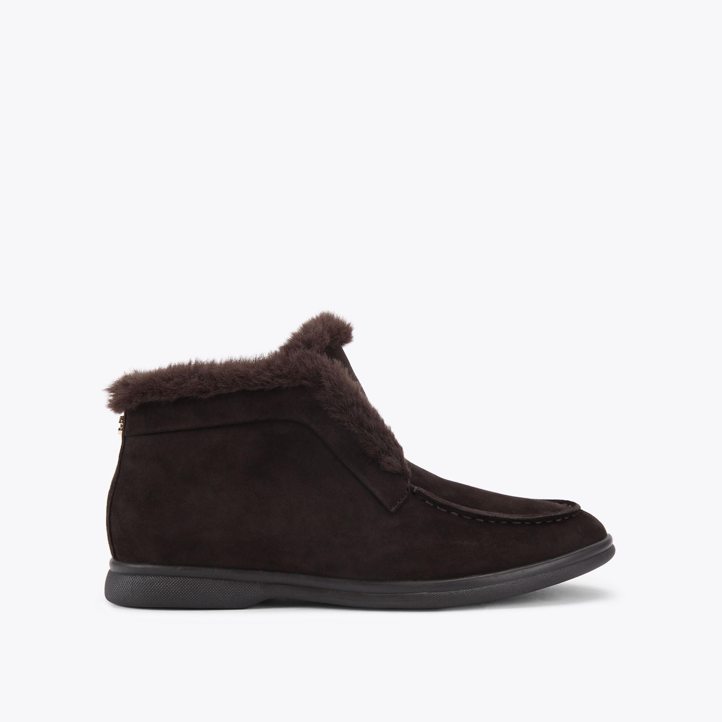 FIA BOOTIE Brown Suede Ankle Boot by CARVELA