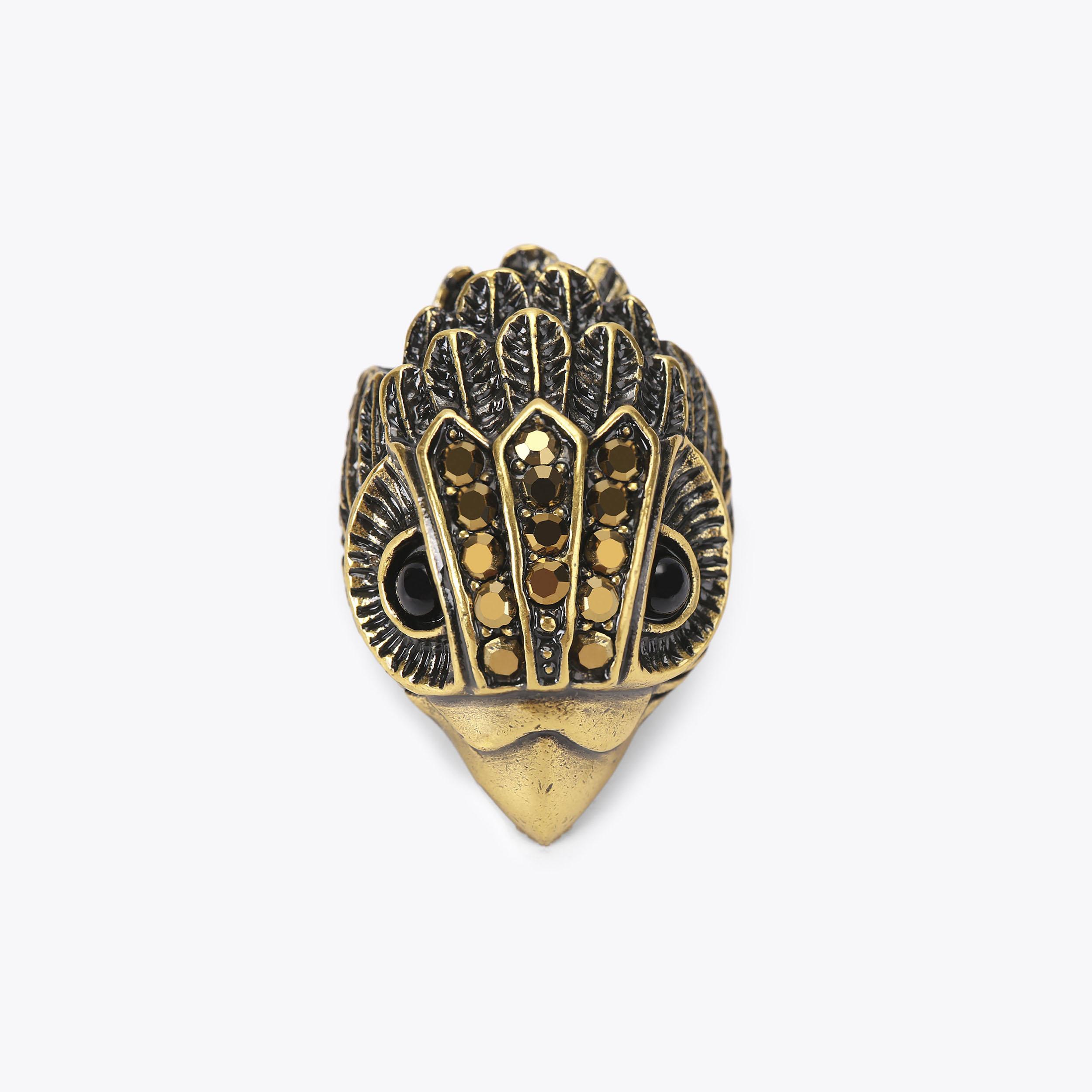EAGLE PIN Antiqued Brass Eagle Head Pin Stud by KURT GEIGER LONDON