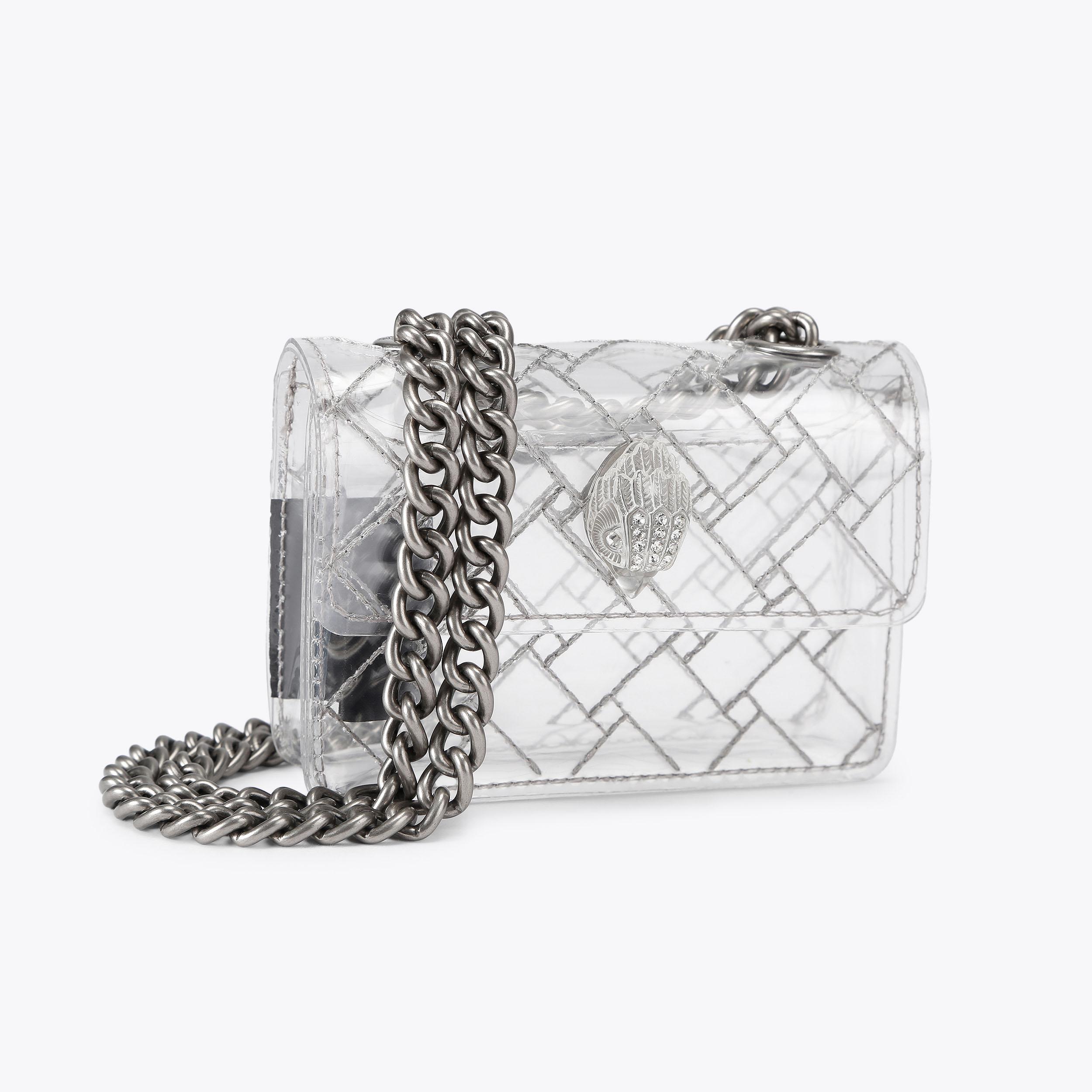 MICRO KENSINGTON VINYL Clear Vinyl Cross Body Bag Micro by Kurt Geiger ...