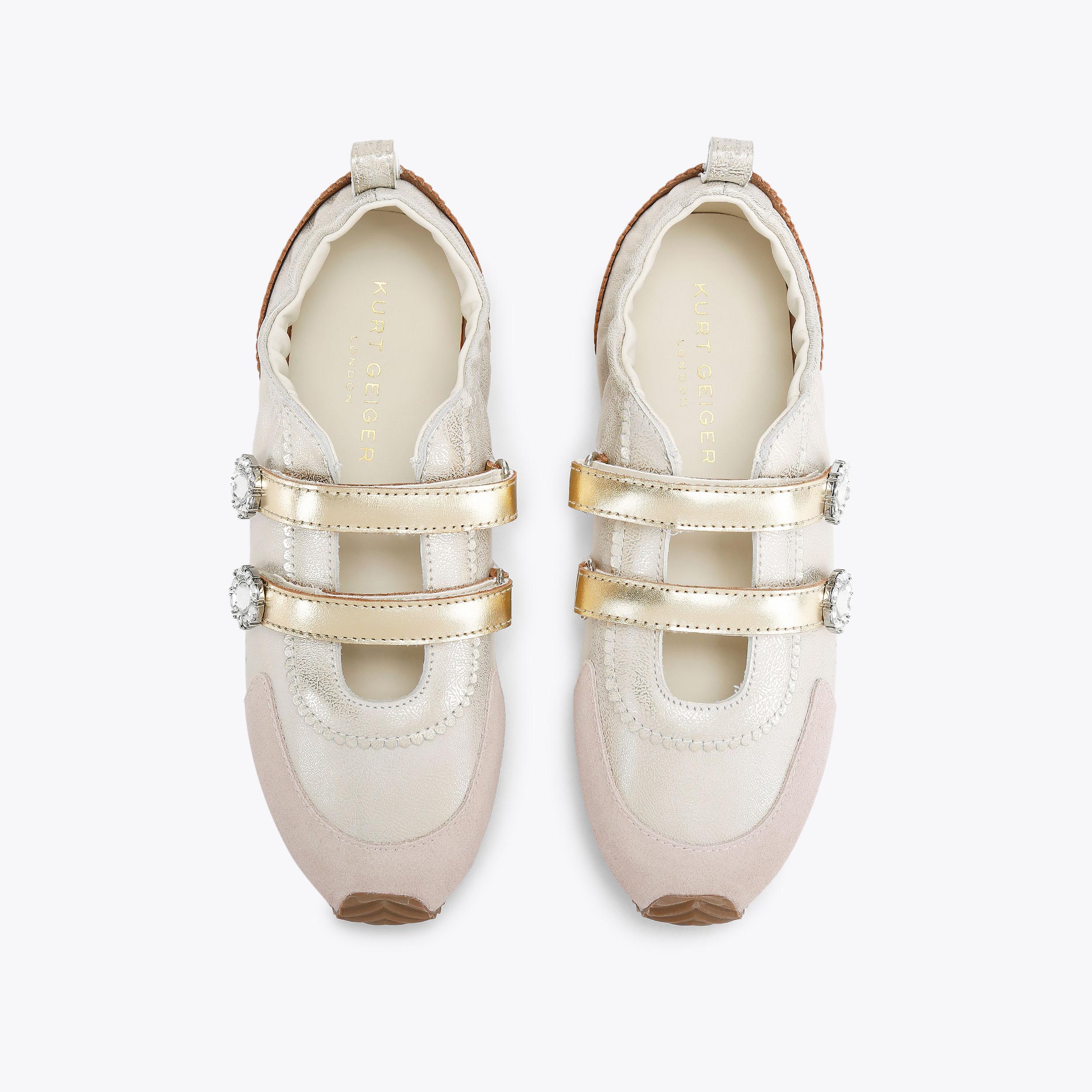 ISLINGTON MARY JANE White Velcro Mary Jane by Kurt Geiger London