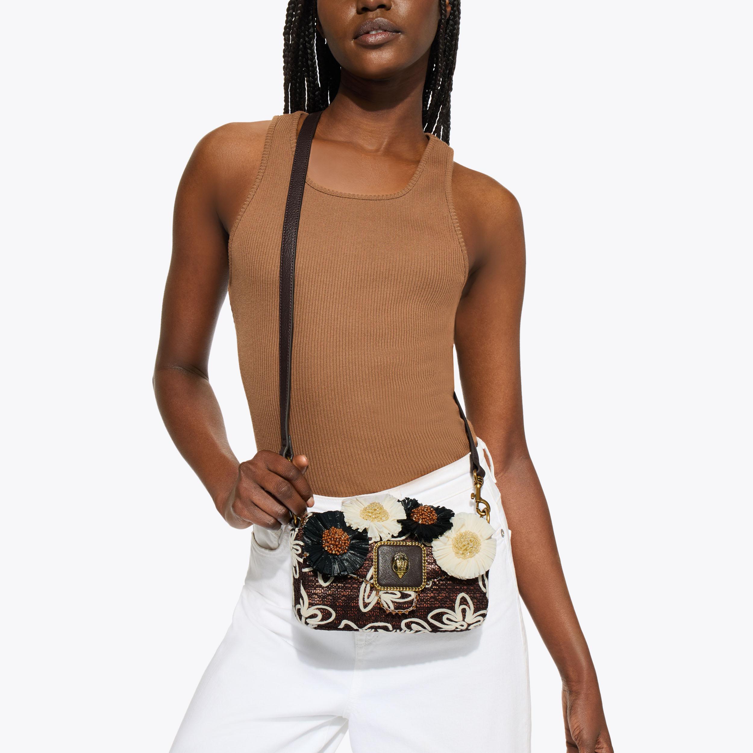 MINI PIMLICO FLOWER ST Floral Embroidered Shoulder Bag by Kurt Geiger ...