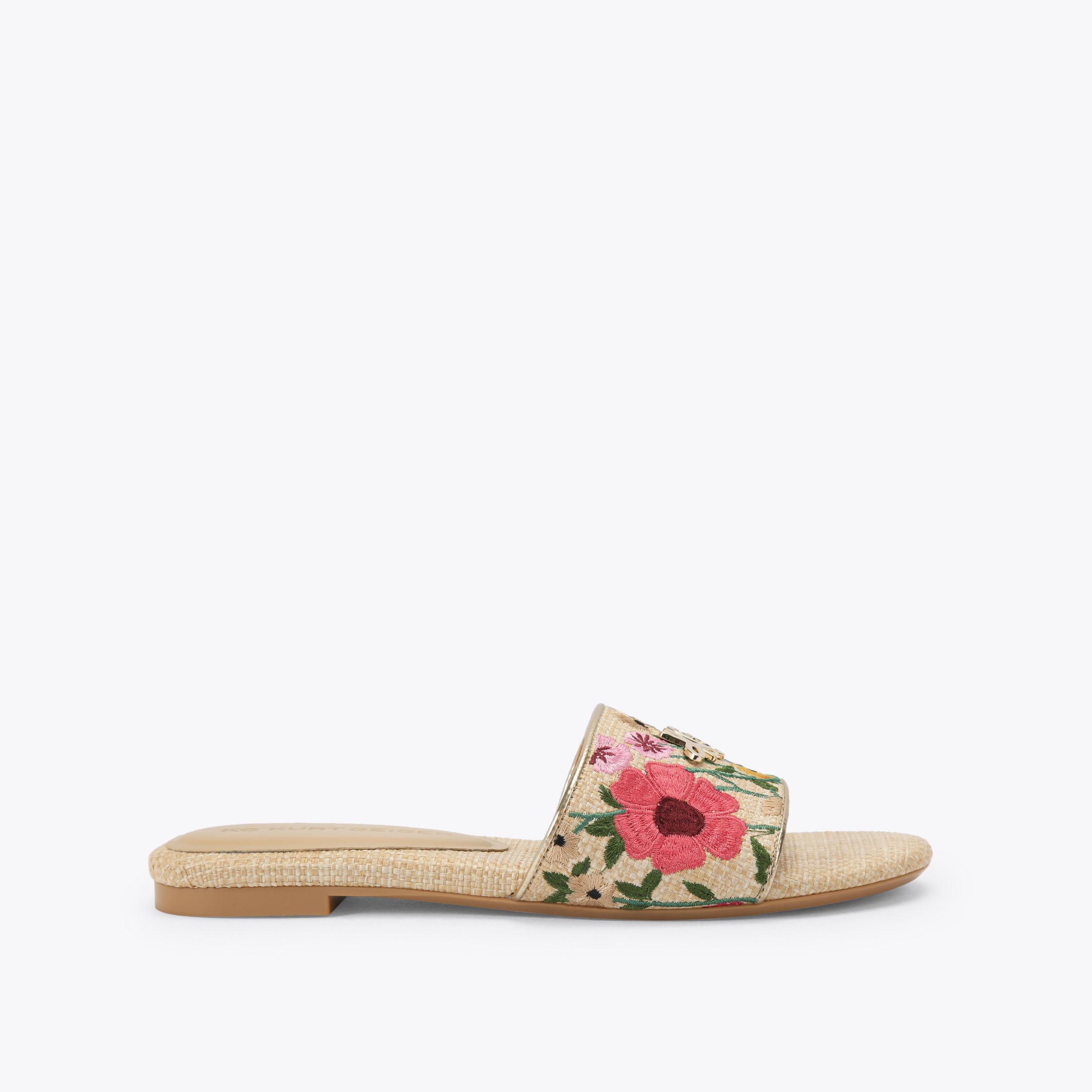 ROSETTA Embroidered Slip On Sandal by KG Kurt Geiger
