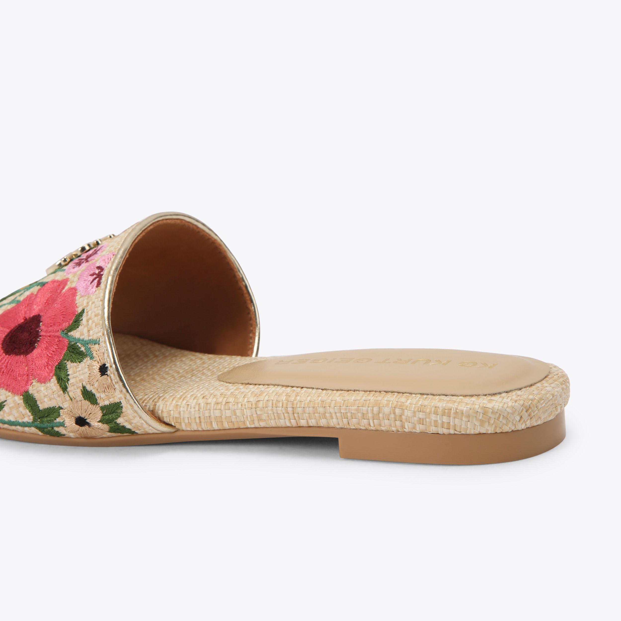 ROSETTA Embroidered Slip On Sandal by KG Kurt Geiger