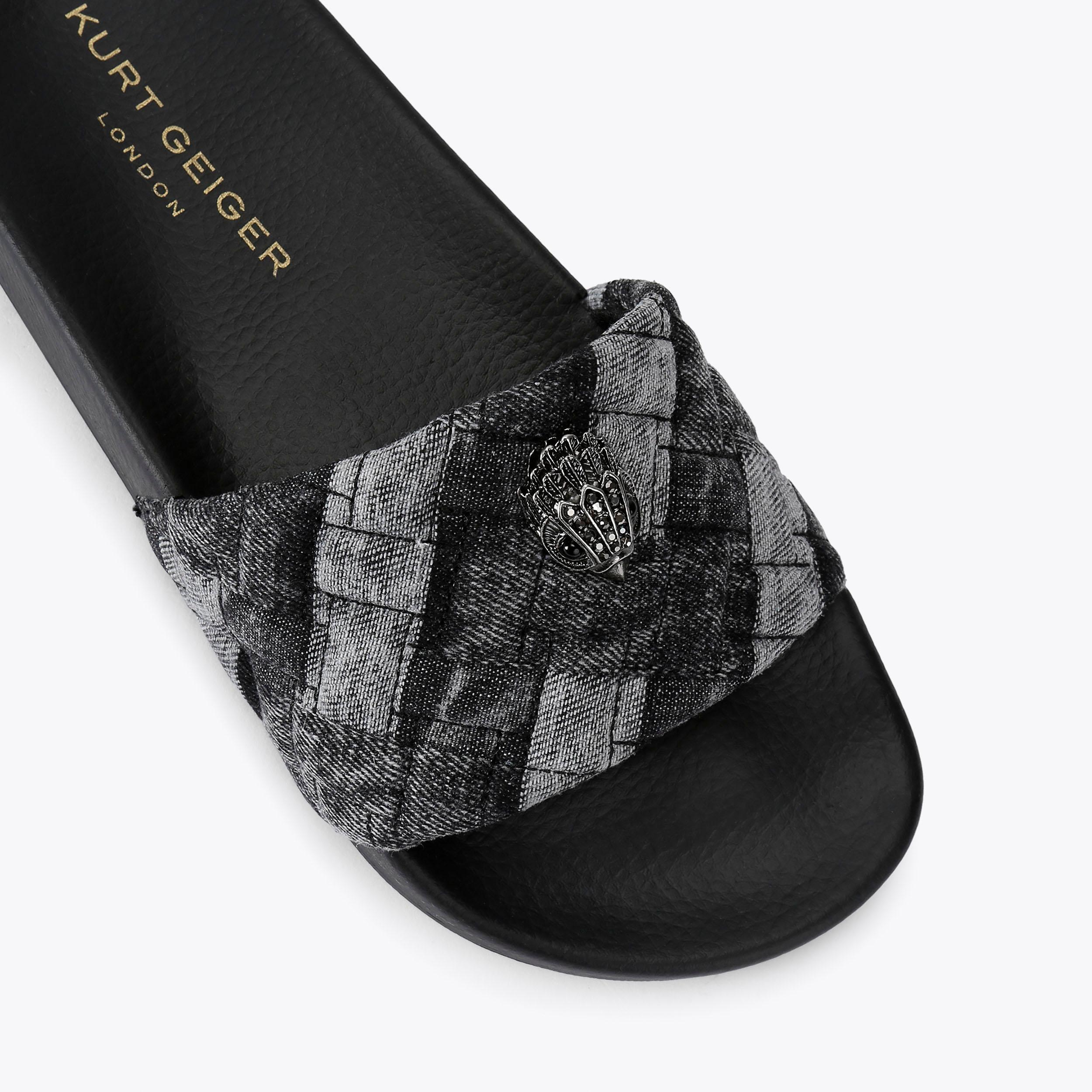 MEENA EAGLE Black Slip On Shoe by KURT GEIGER LONDON