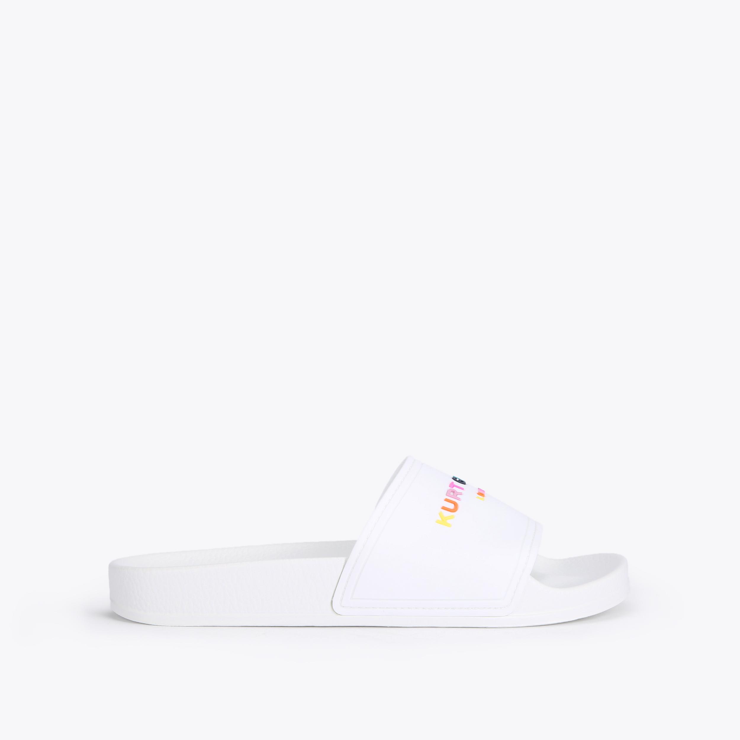 KGL POOL SLIDER White Pool Sliders by KURT GEIGER LONDON
