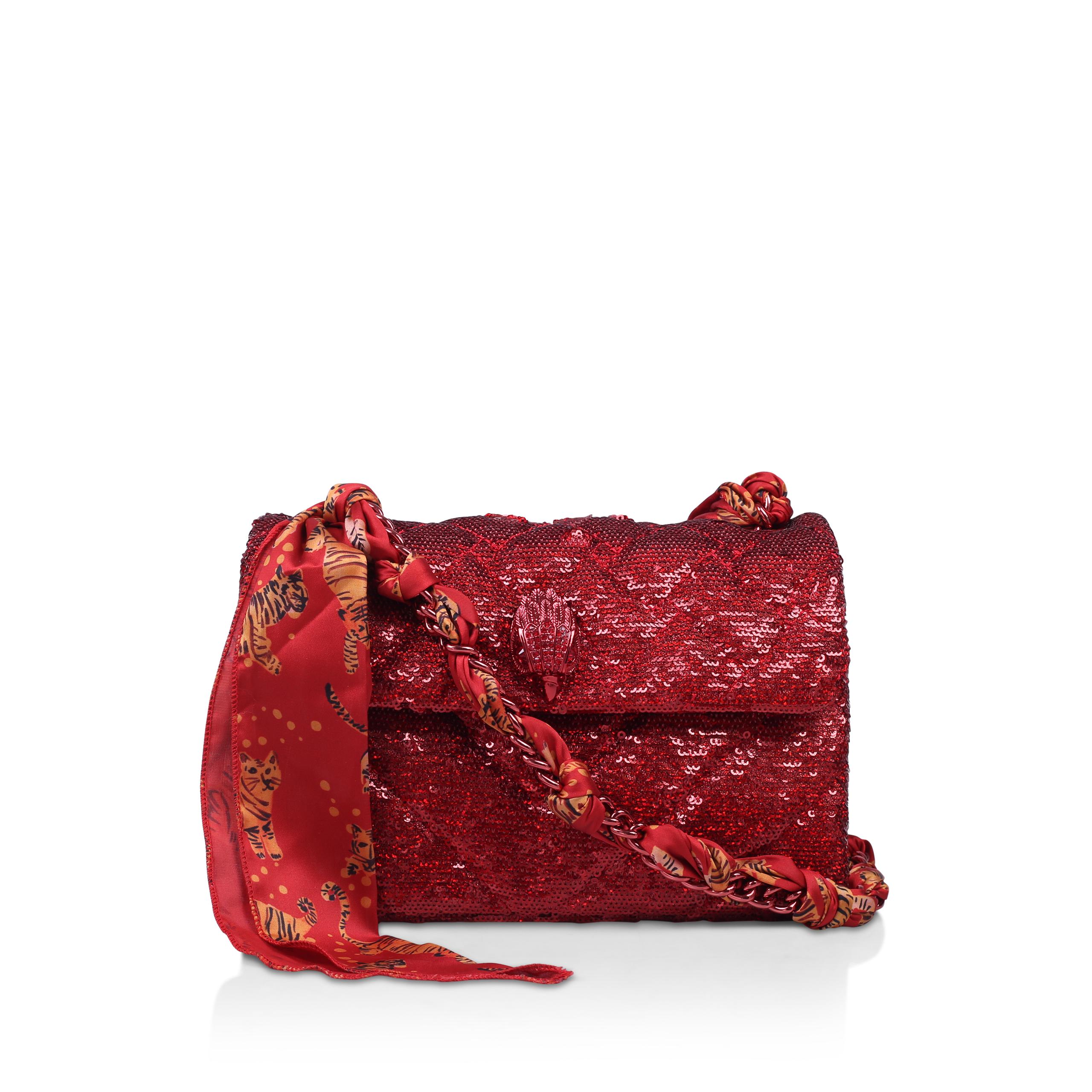 SEQUINS MD KENSINGTON Red Sequin Lunar New Year Bag by KURT GEIGER LONDON