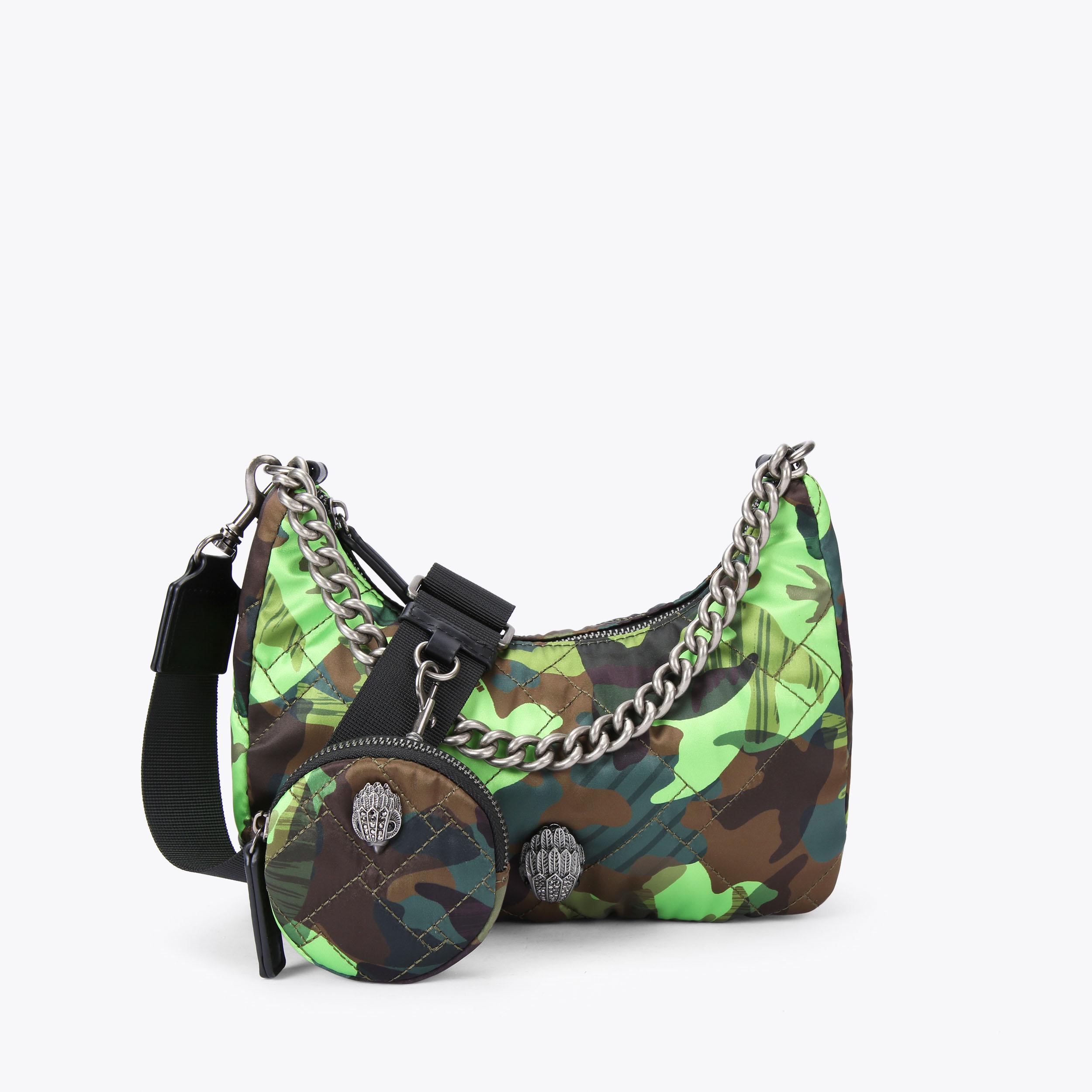RECYCLED MULTI CROSS BODY Camouflage Cross Body Bag by KURT GEIGER LONDON