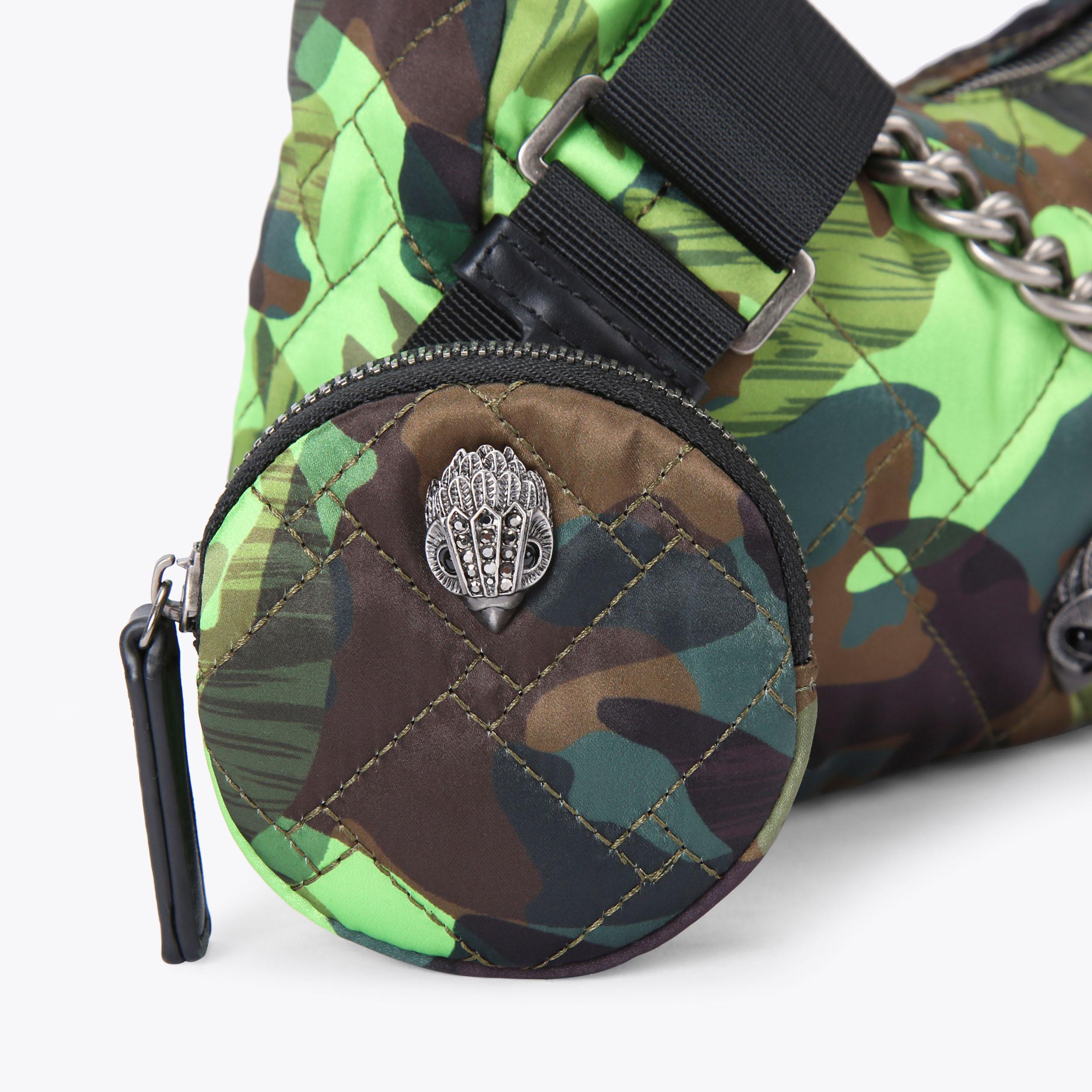 RECYCLED MULTI CROSS BODY Camouflage Cross Body Bag by KURT GEIGER LONDON