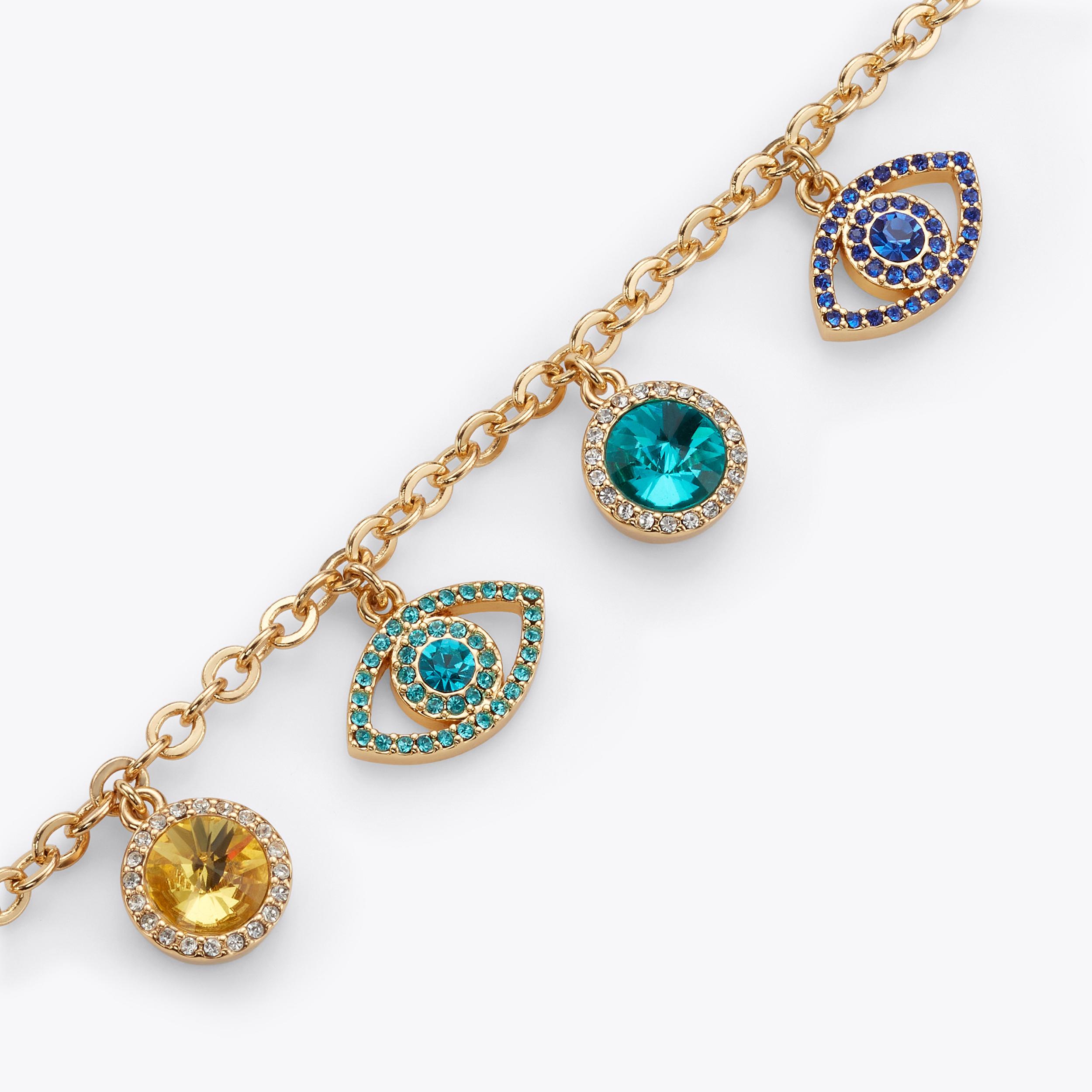 EVIL EYE CRYSTAL NECKLACE Evil Eye Charm Necklace by KURT GEIGER LONDON