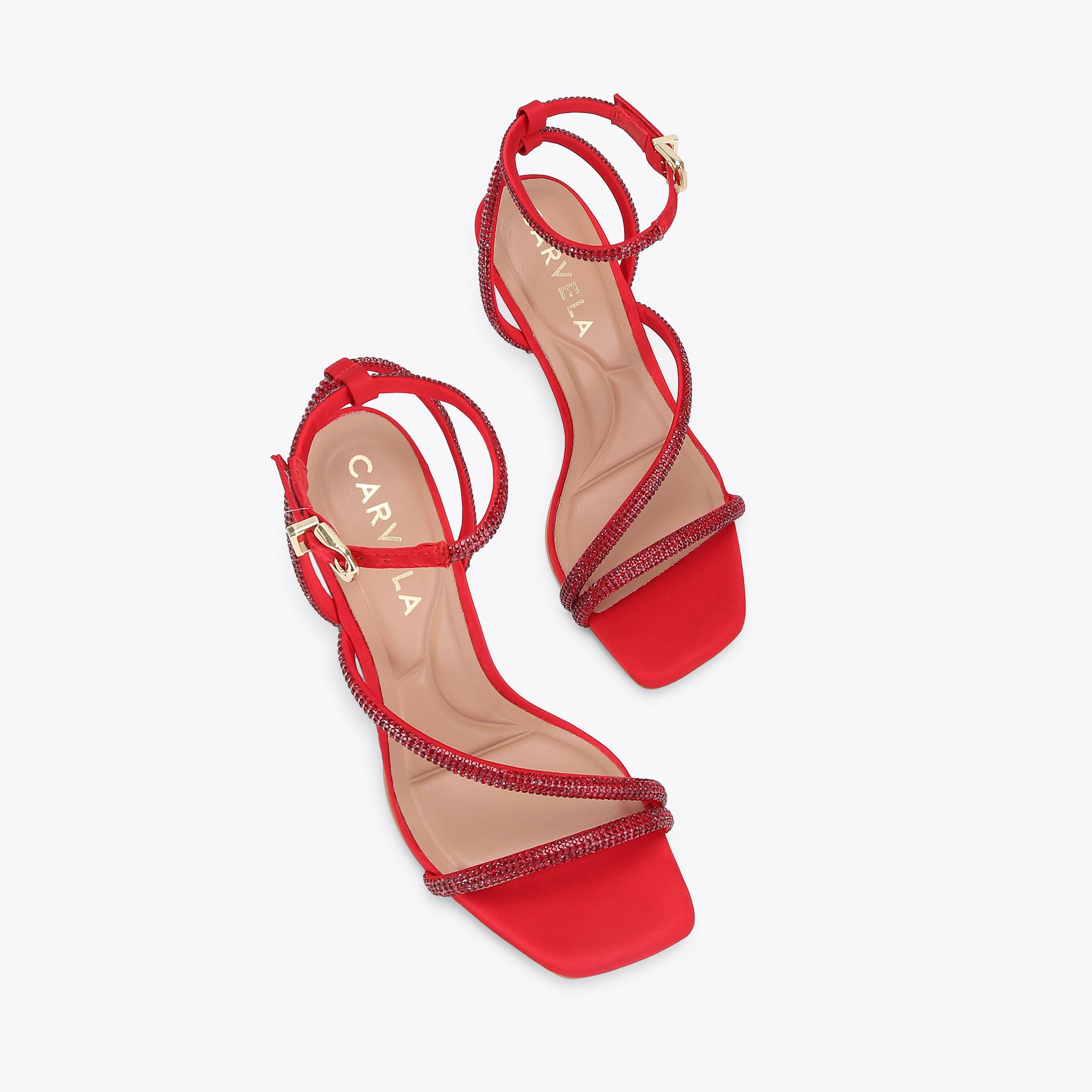 PAPARAZZI Red Crystal Jewel Heel by CARVELA