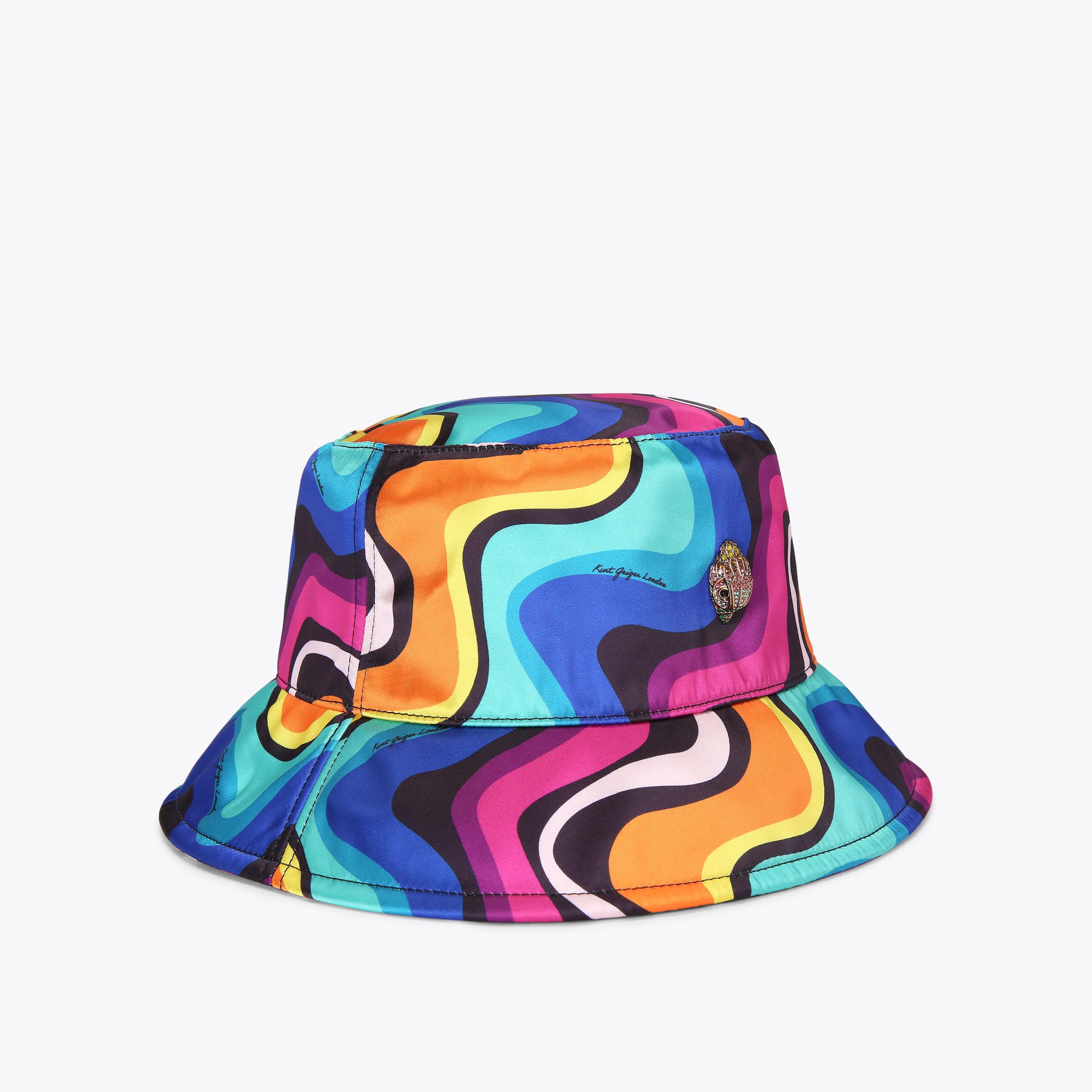 Kensington Bucket Hat Rainbow Swirl Bucket Hat By Kurt Geiger London