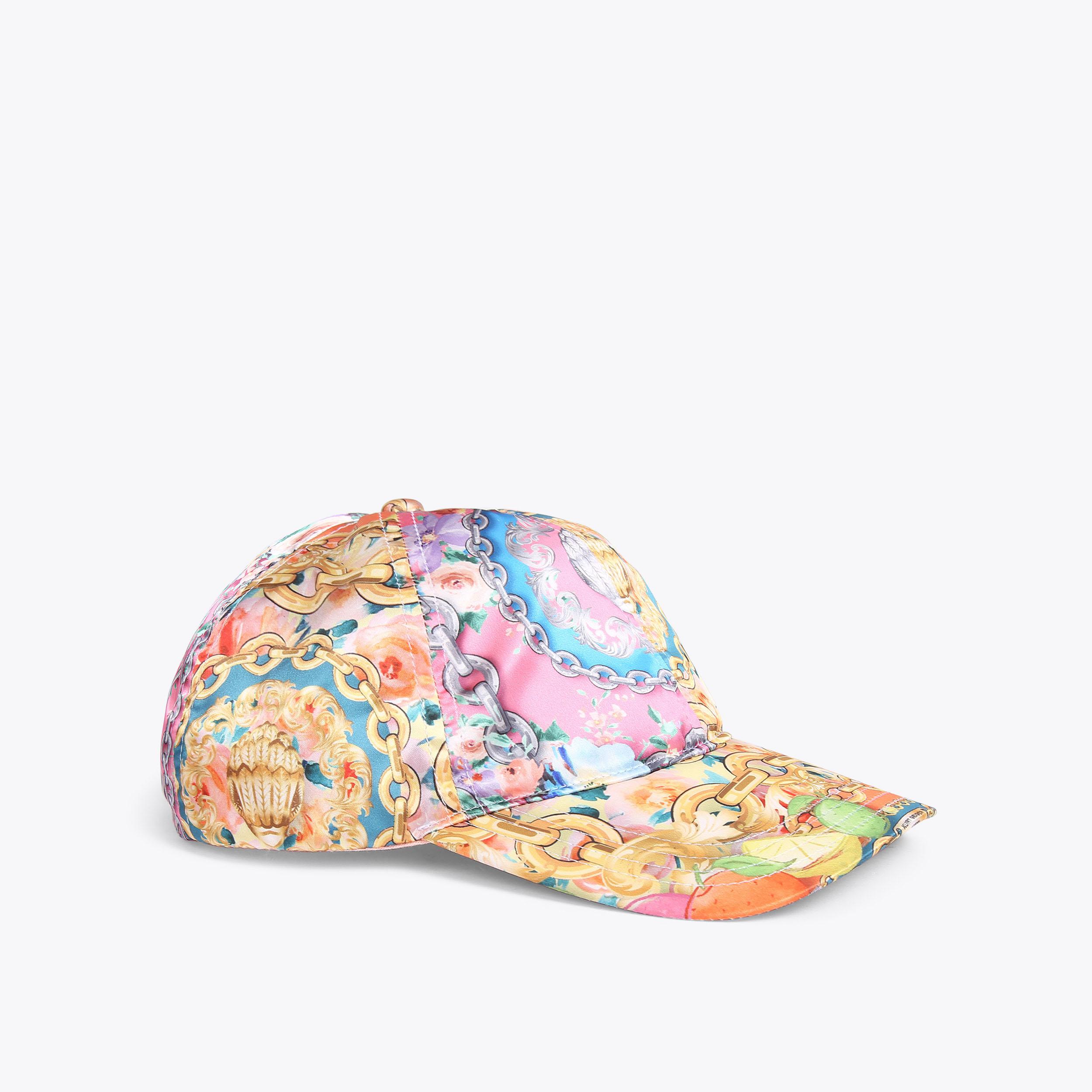 PATCHWORK CAP Satin Baseball Cap by KURT GEIGER LONDON