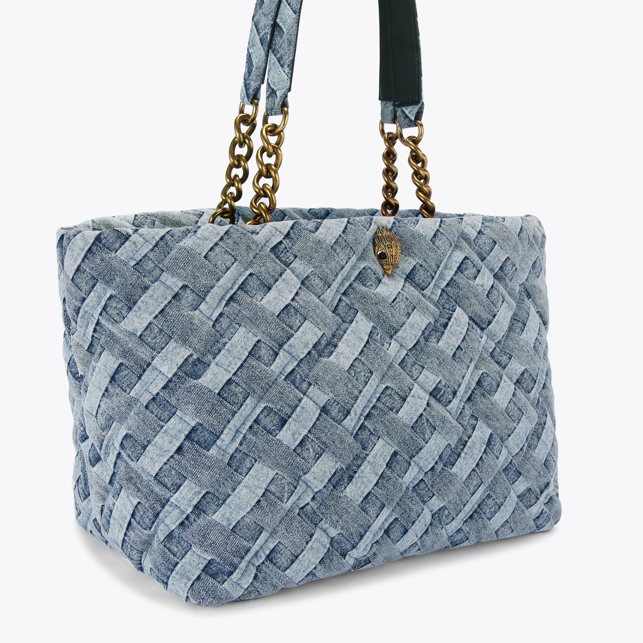 KENSINGTON SOFT SHOPPER Denim Shopper Bag by KURT GEIGER LONDON