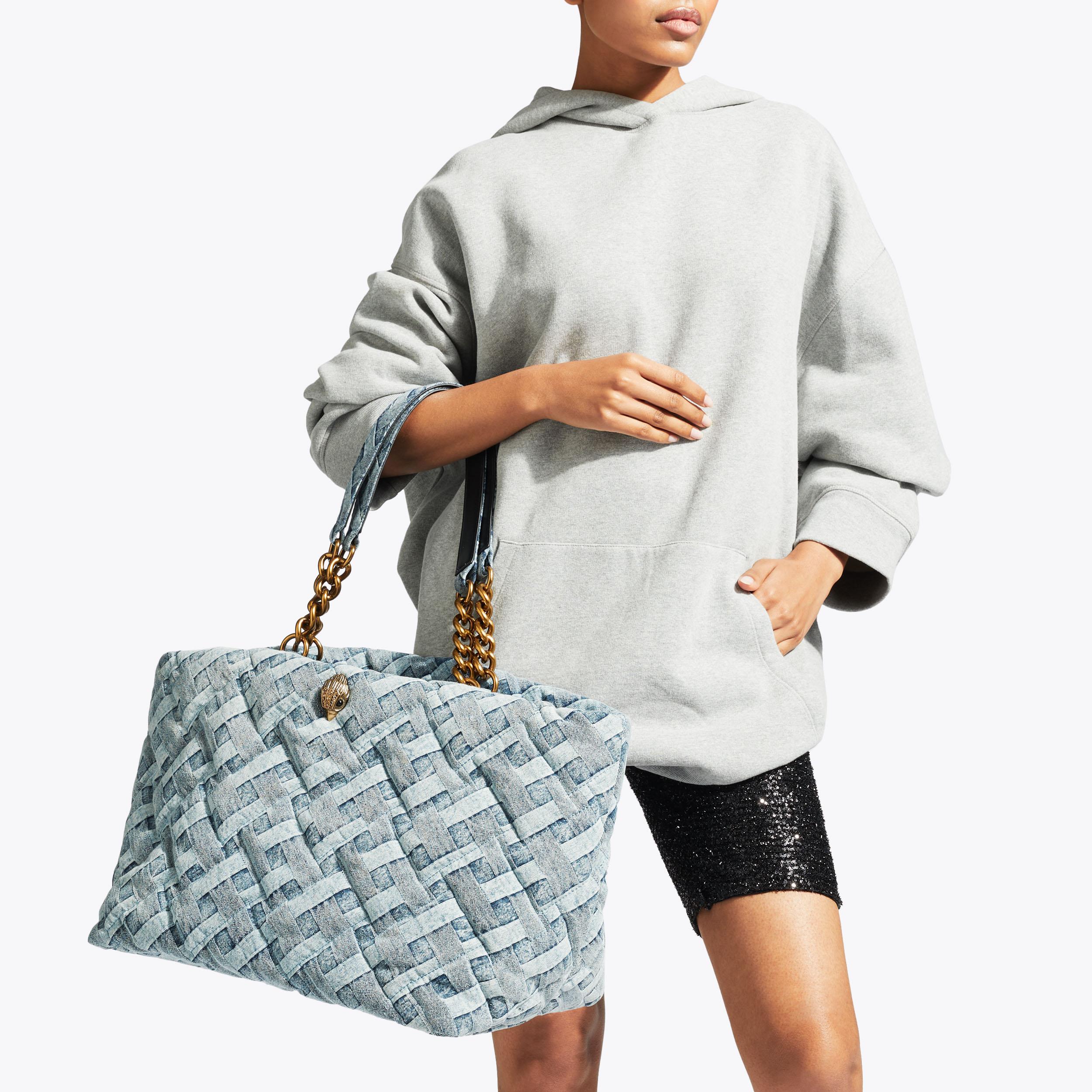KENSINGTON SOFT SHOPPER Denim Shopper Bag by KURT GEIGER LONDON