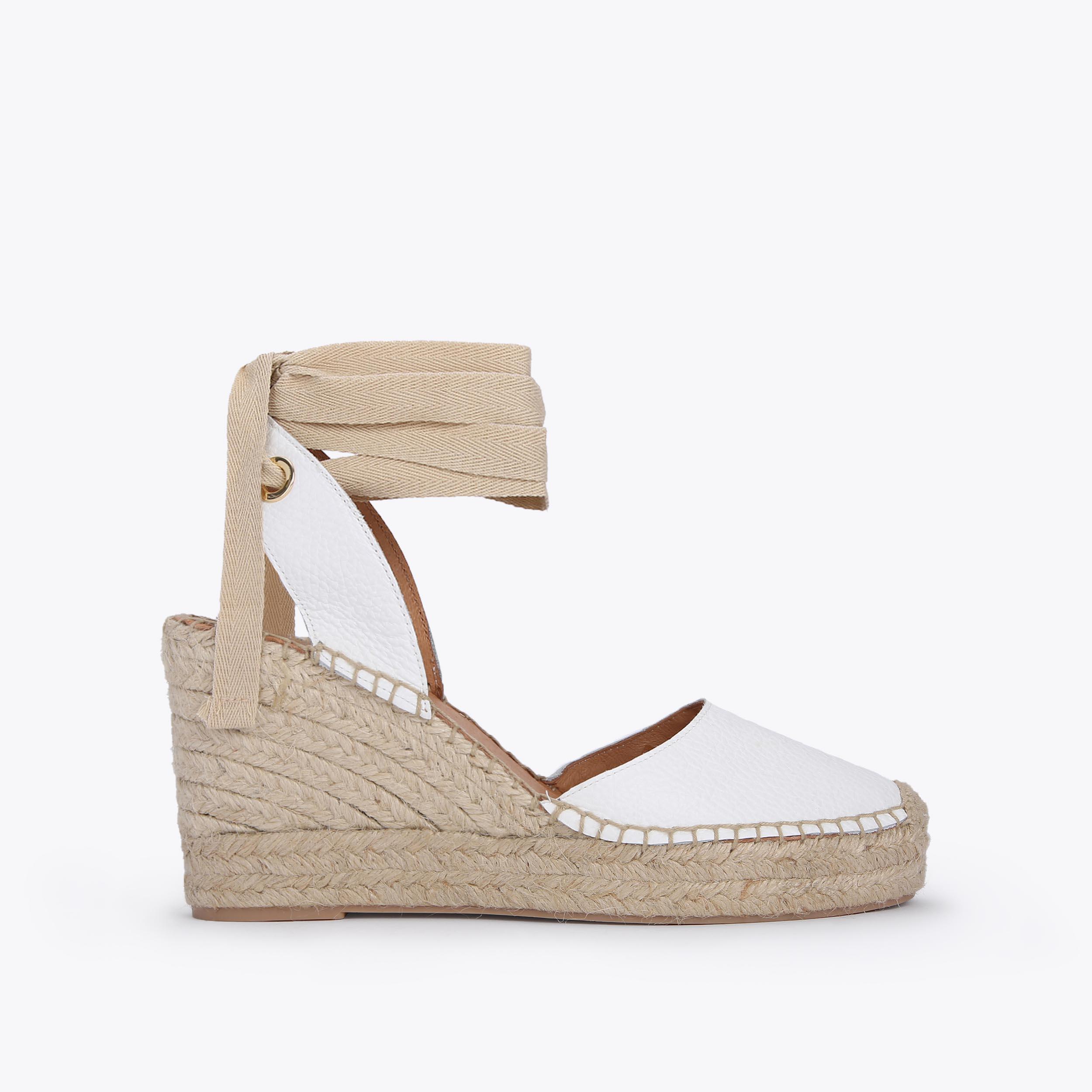 SPRITZ TIE White Rope Detail Sandals by CARVELA COMFORT