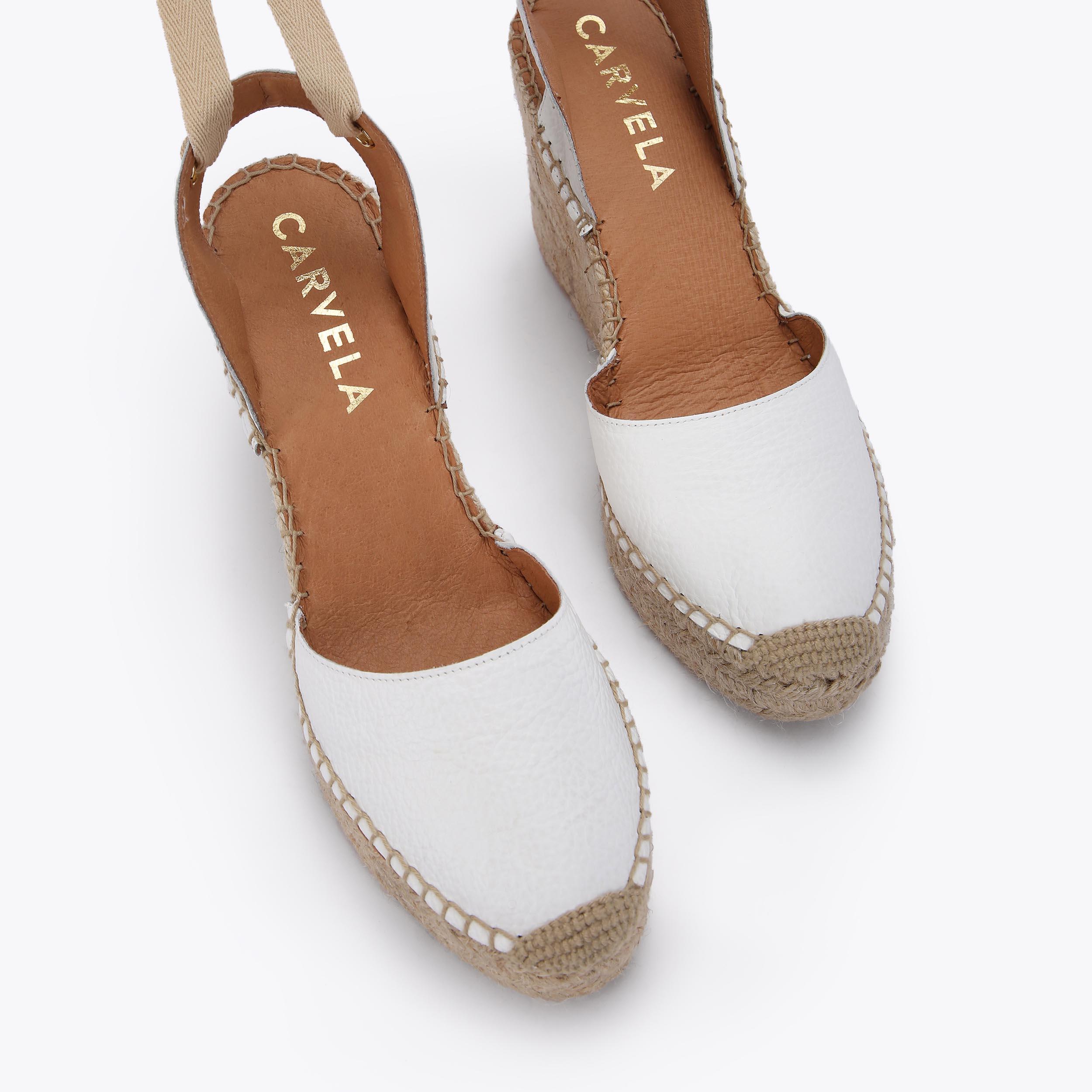 SPRITZ TIE White Rope Detail Sandals by CARVELA COMFORT