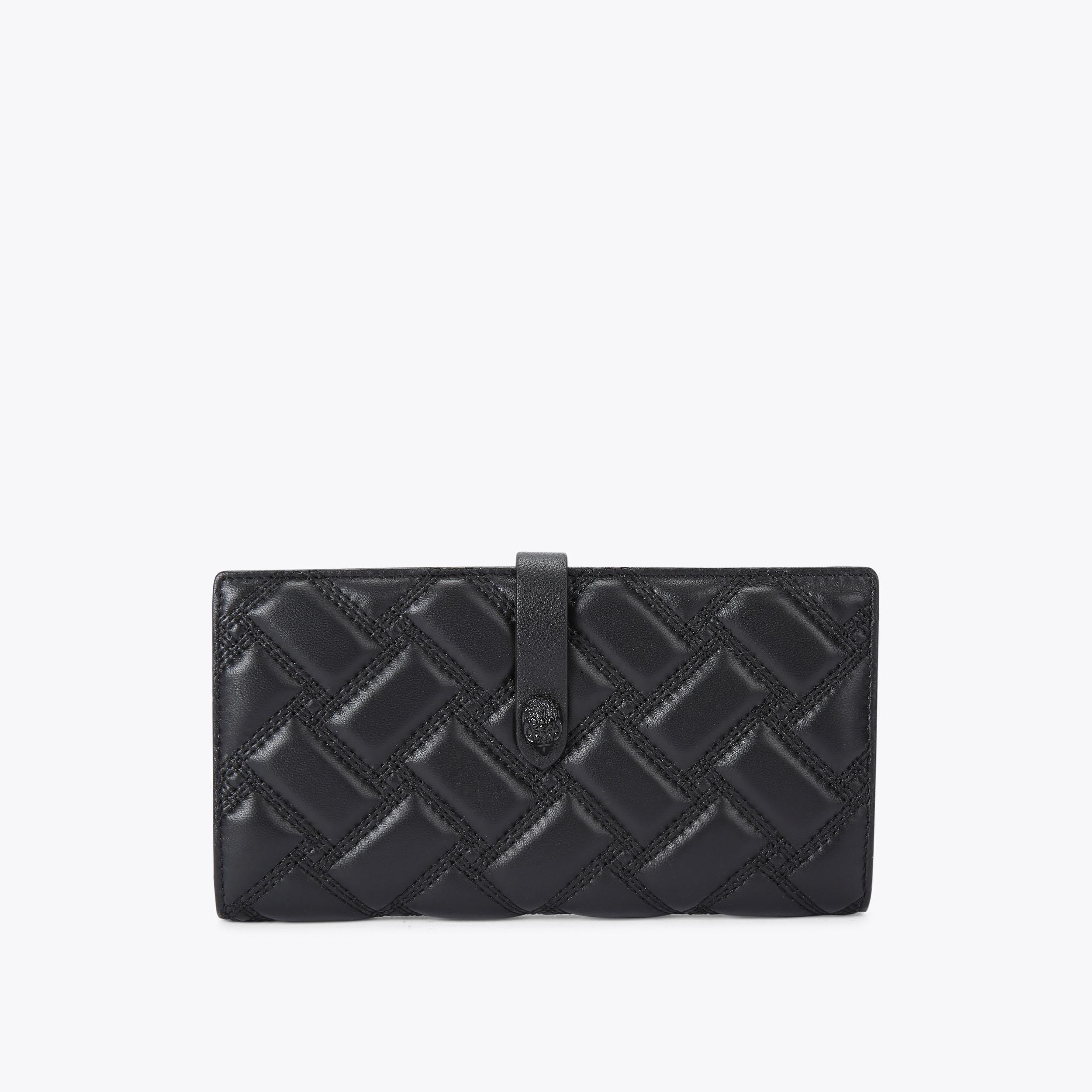 LEATHER SOFT WALLET Black Drench Soft Fold Out Wallet by KURT GEIGER LONDON