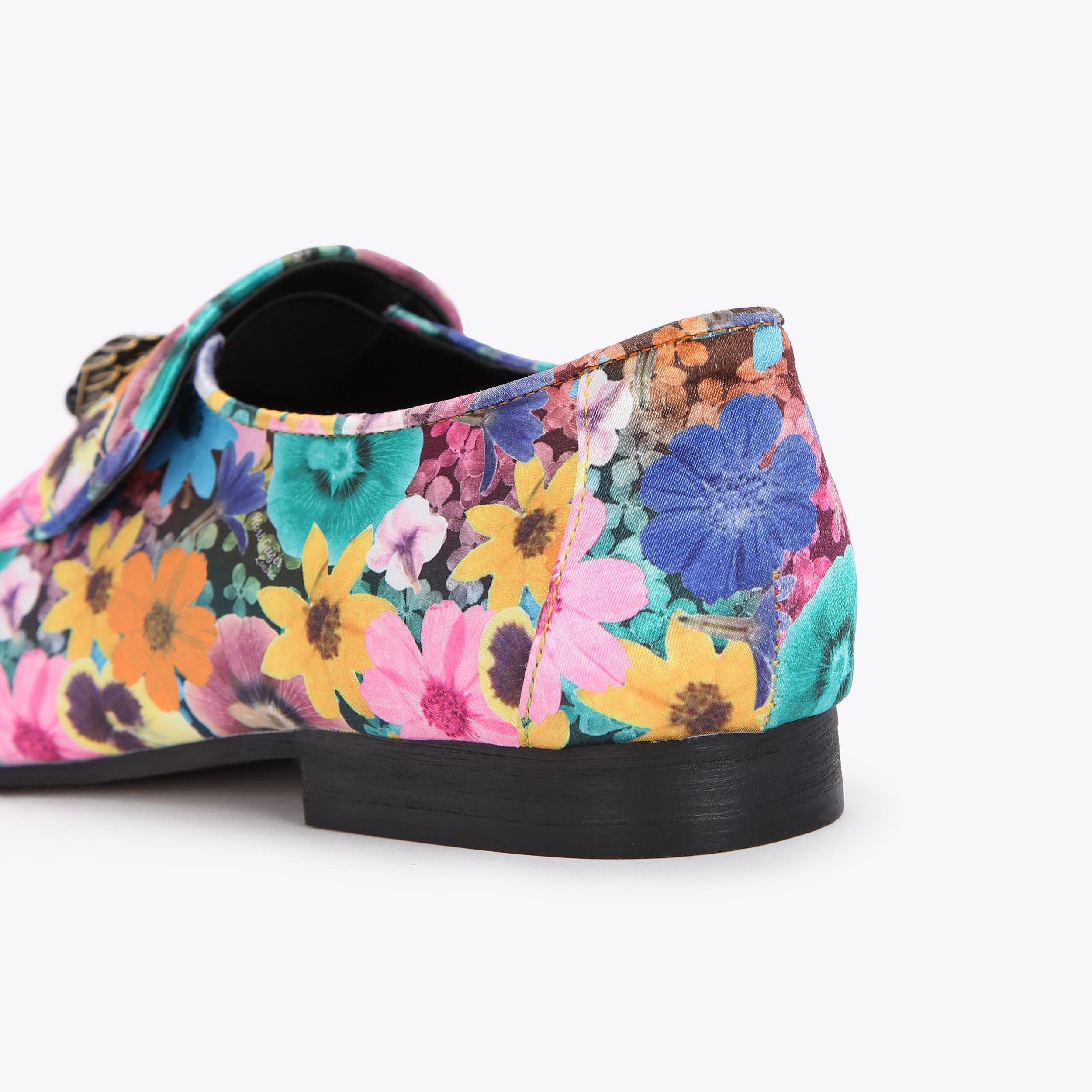 HOLLY EAGLE LOAFER Floral Nylon Quilted Slip On Loafers by KURT GEIGER ...