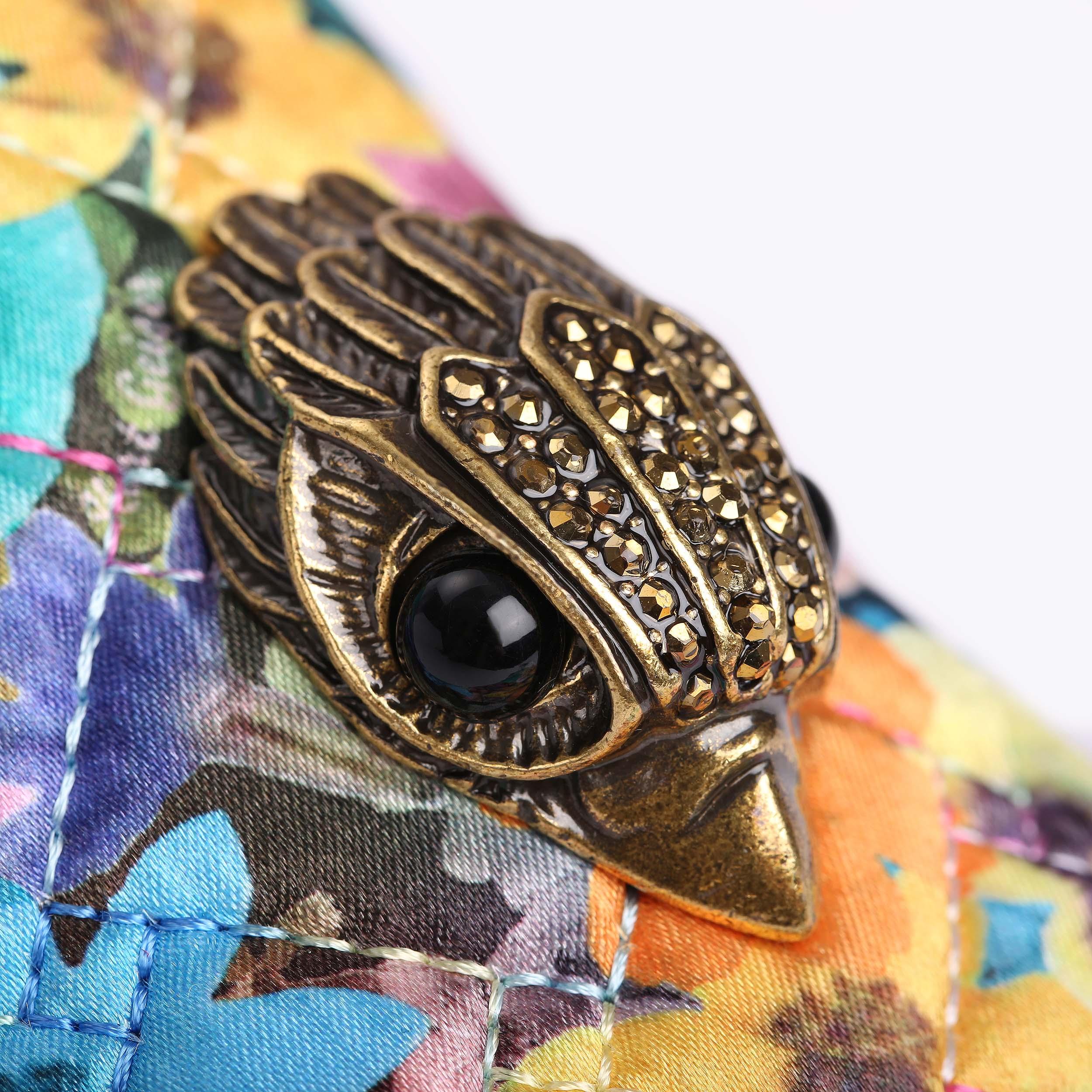 HOLLY EAGLE LOAFER Floral Nylon Quilted Slip On Loafers by KURT GEIGER ...