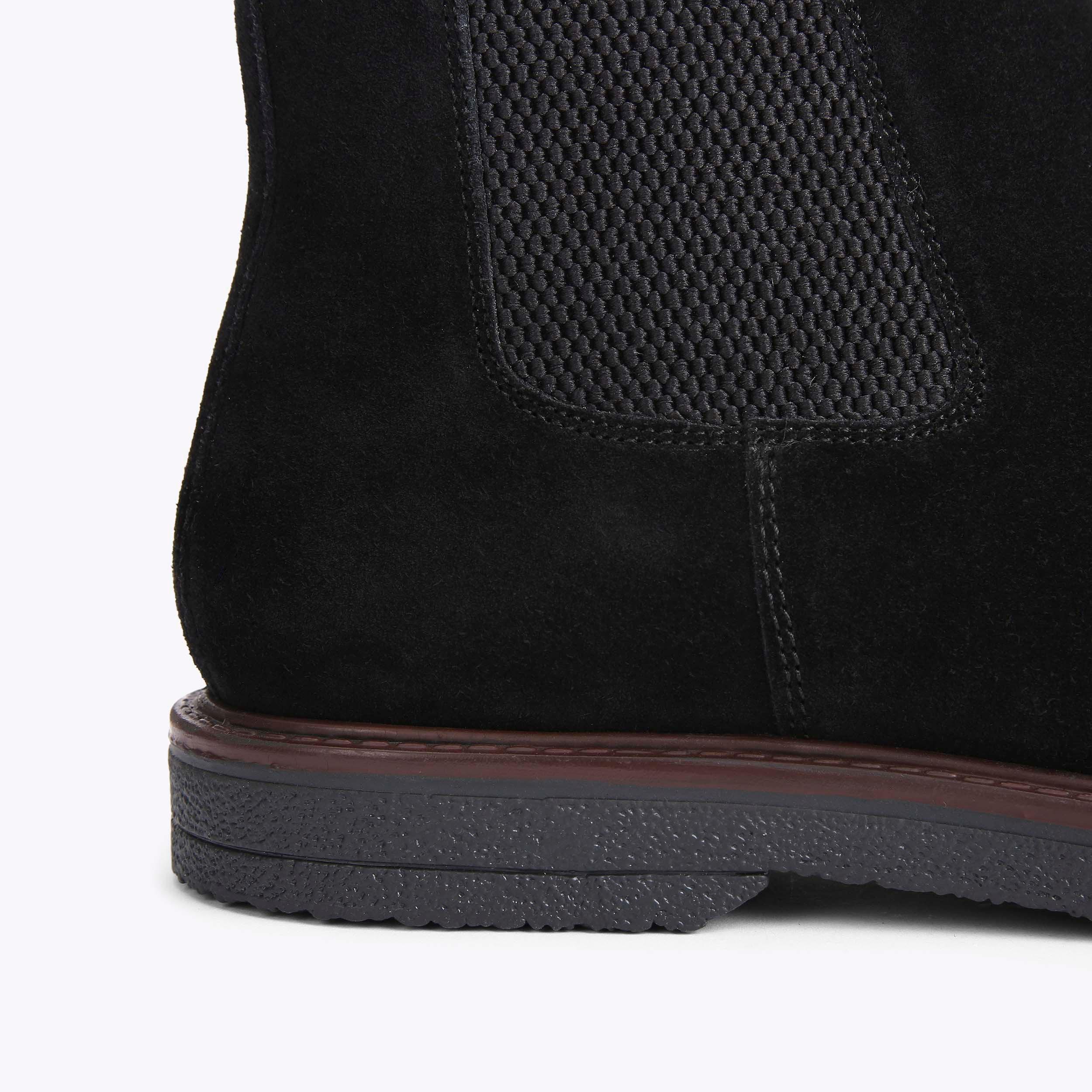 DYLAN Black Suede Ankle Boots by KG KURT GEIGER