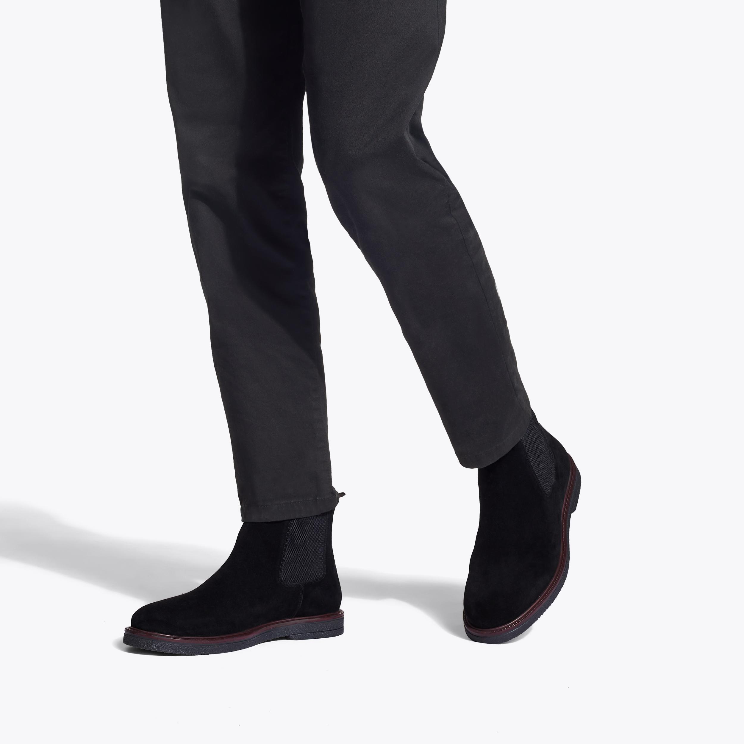 DYLAN Black Suede Ankle Boots by KG KURT GEIGER