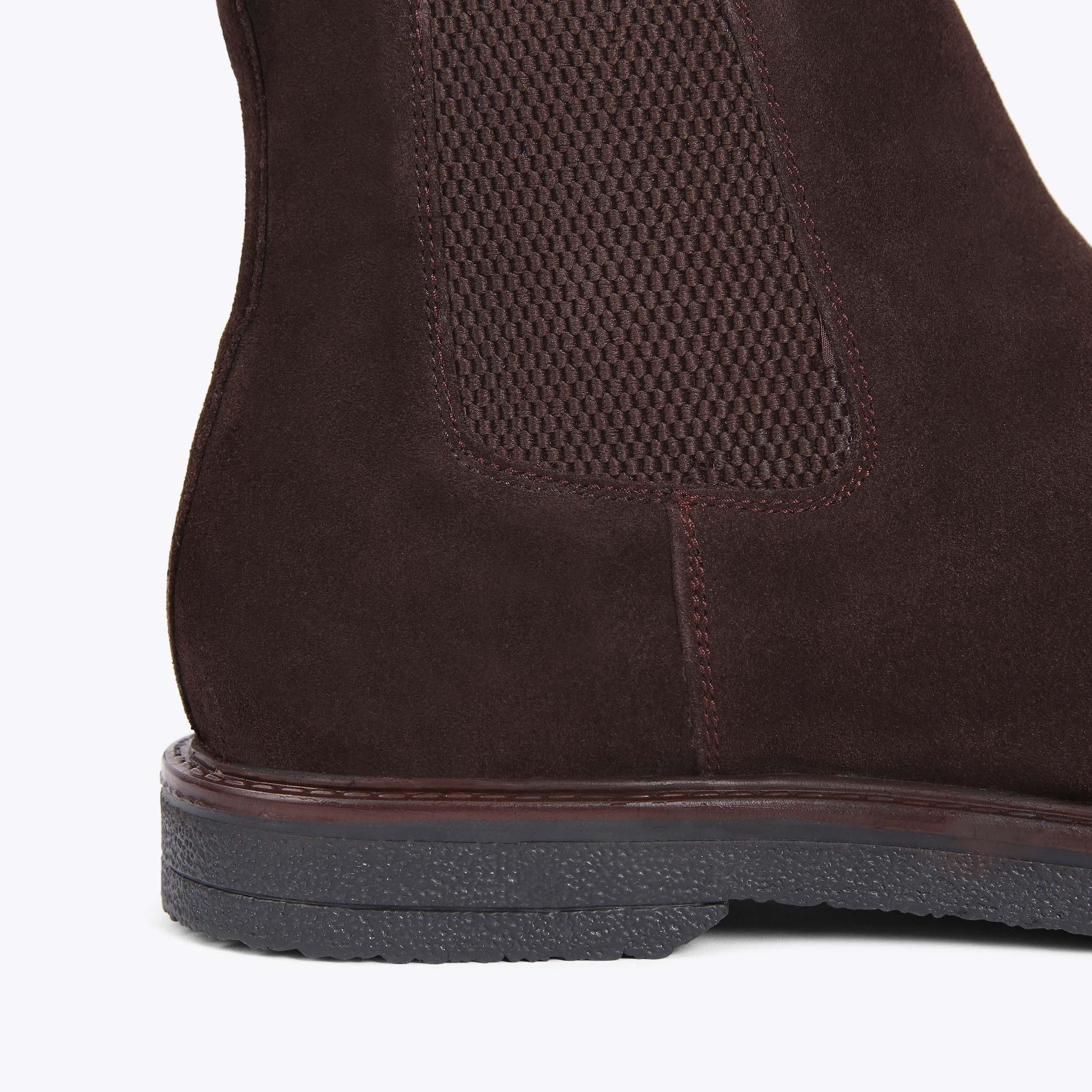 DYLAN Brown Suede Ankle Boots by KG KURT GEIGER
