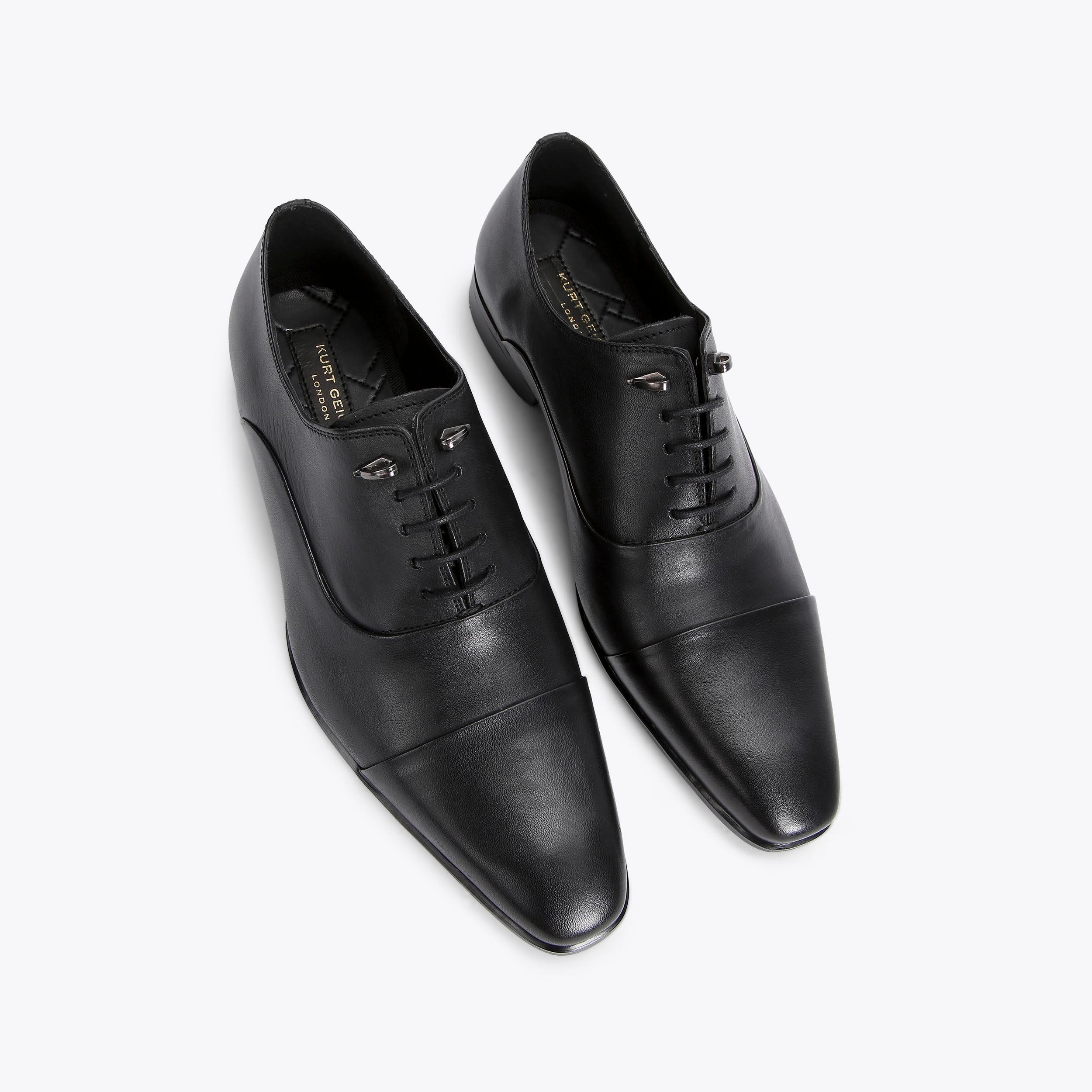 HARDY OXFORD Black Leather Lace Up Formal Shoe by KURT GEIGER LONDON