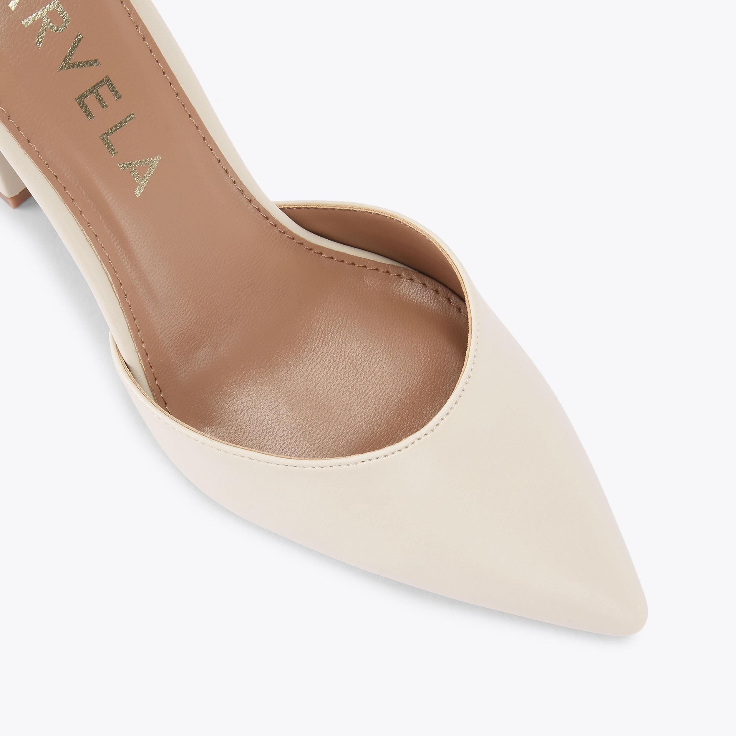 REFINED COURT Bone Block Heel by CARVELA
