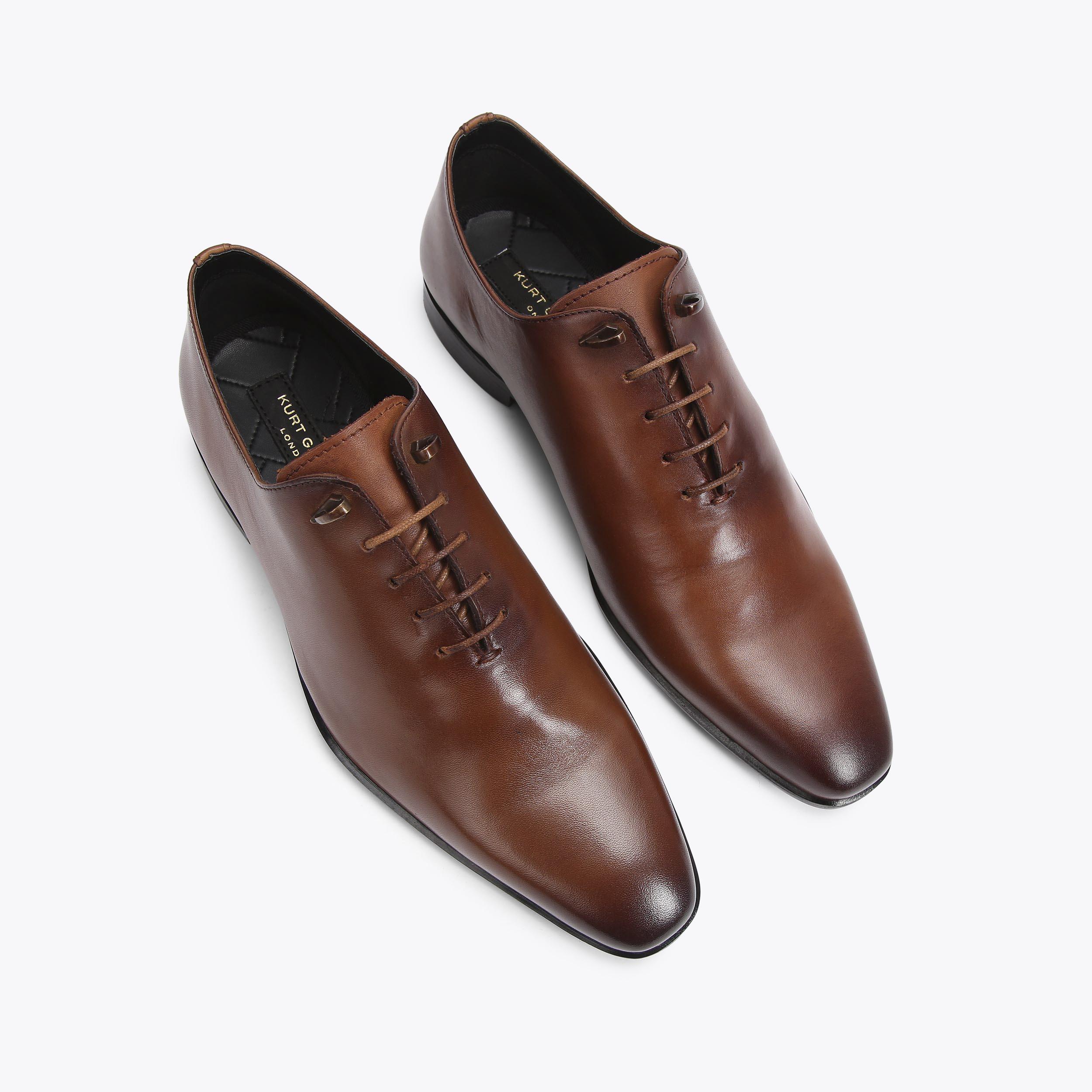 HERO Tan Leather Lace Up Formal Shoe by KURT GEIGER LONDON
