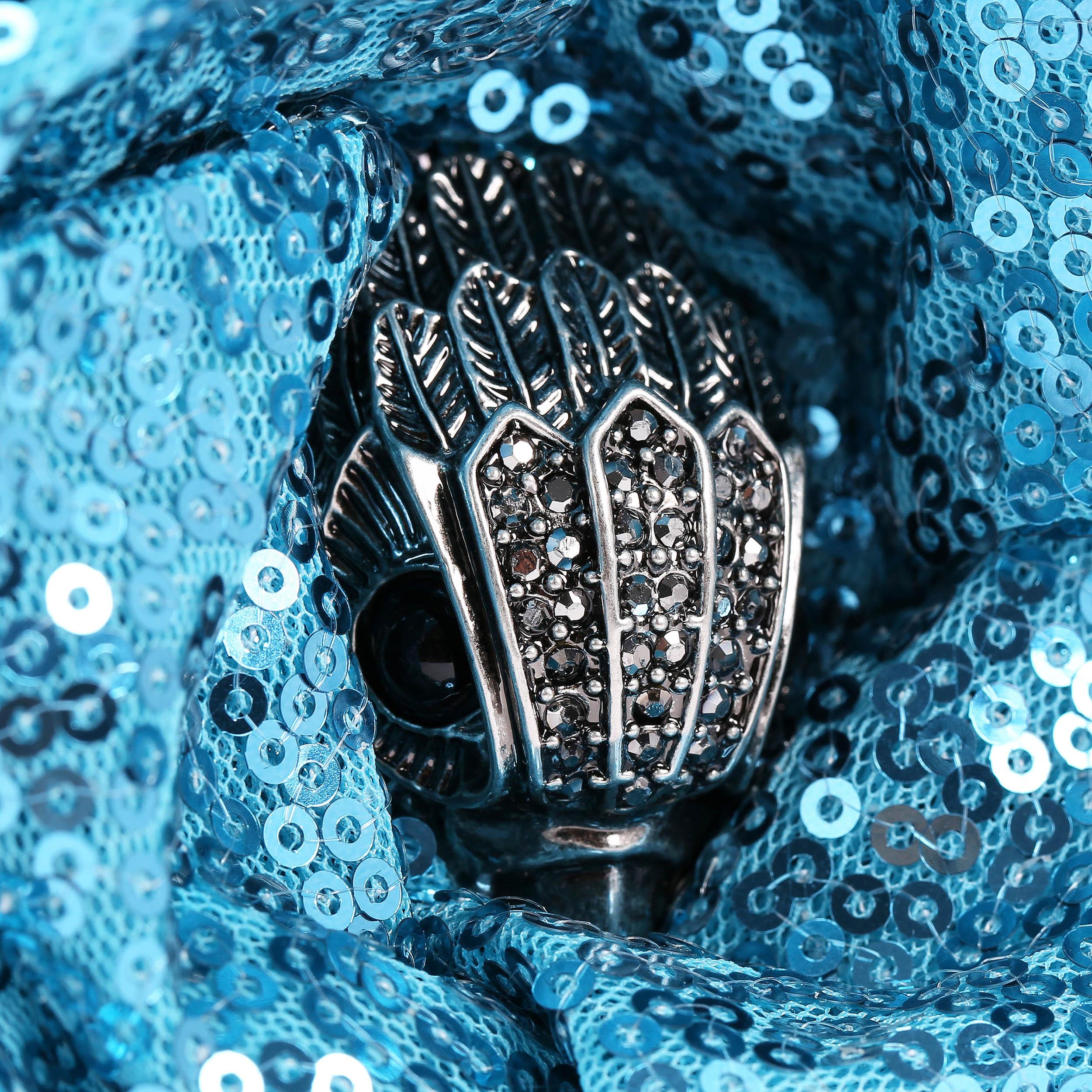 SHOREDITCH SM CROSS BODY Zebra Sequin Cross Body Bag by KURT GEIGER LONDON