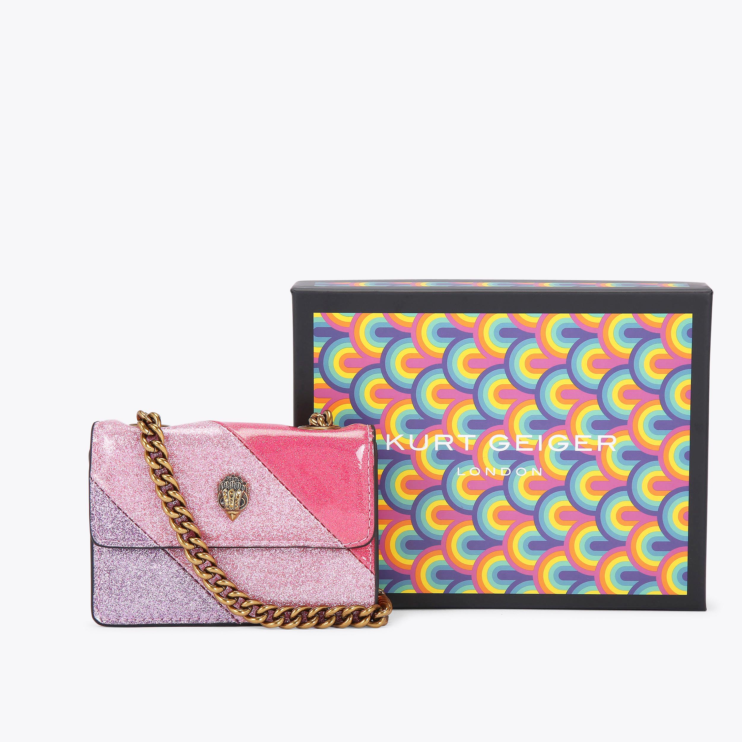 MICRO KENSINGTON Pink Micro Cross Body by KURT GEIGER LONDON