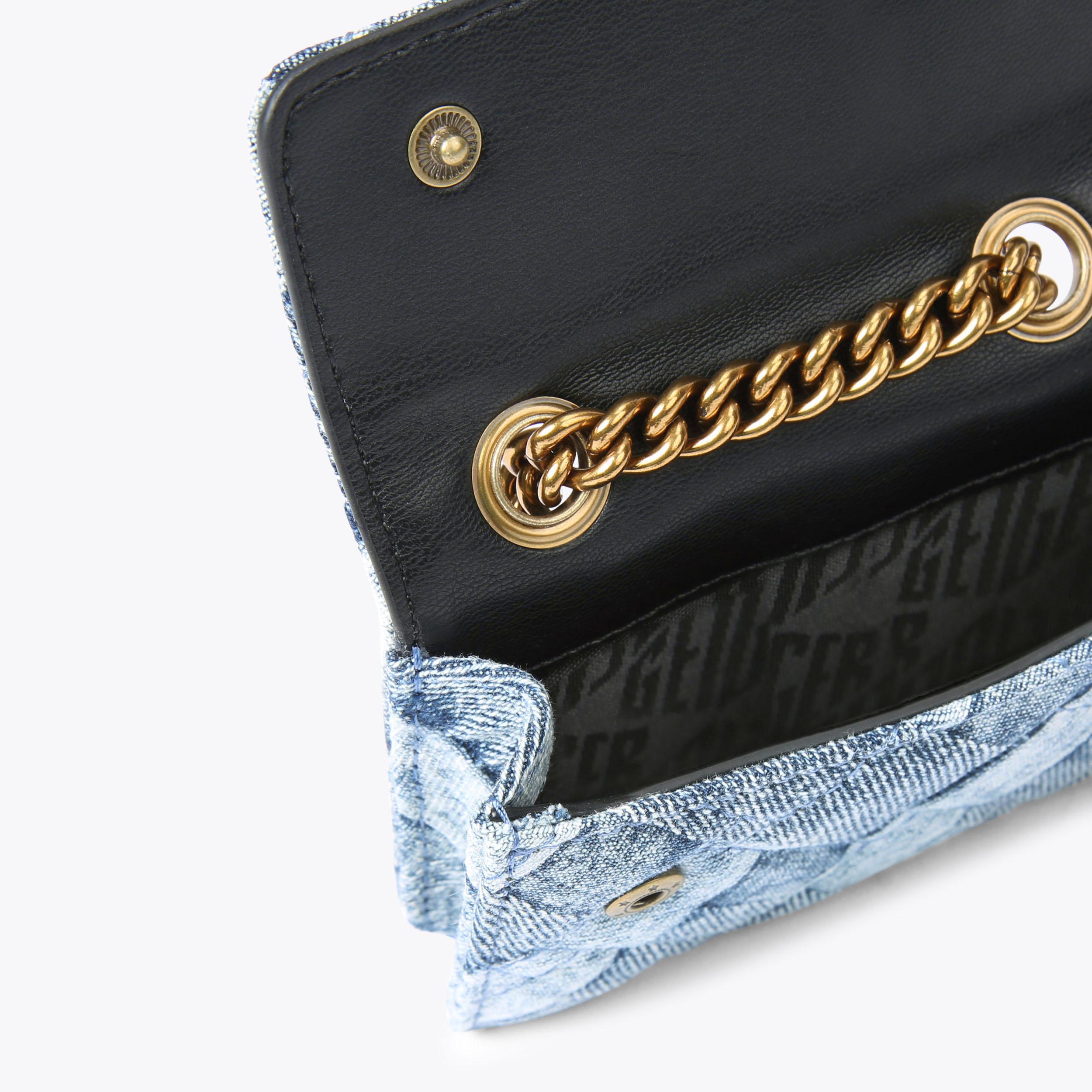 MICRO KENSINGTON Denim Cross Body Bag by KURT GEIGER LONDON