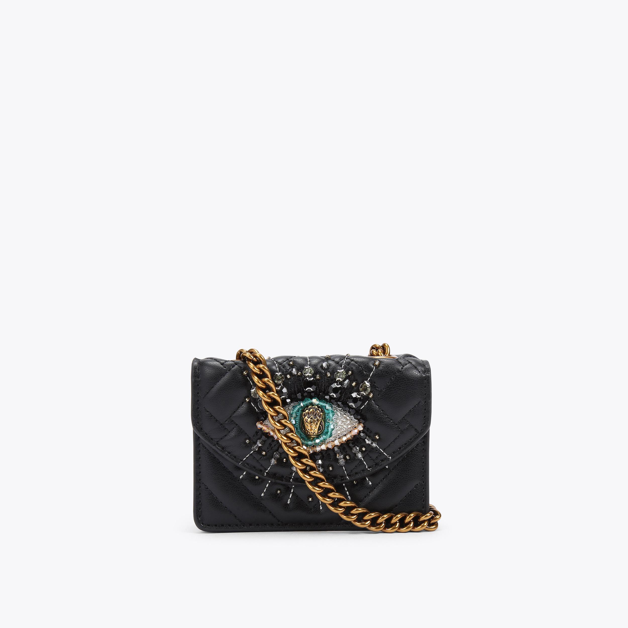 MICRO KENSINGTON EYE Black Micro Eye Cross Body by KURT GEIGER LONDON