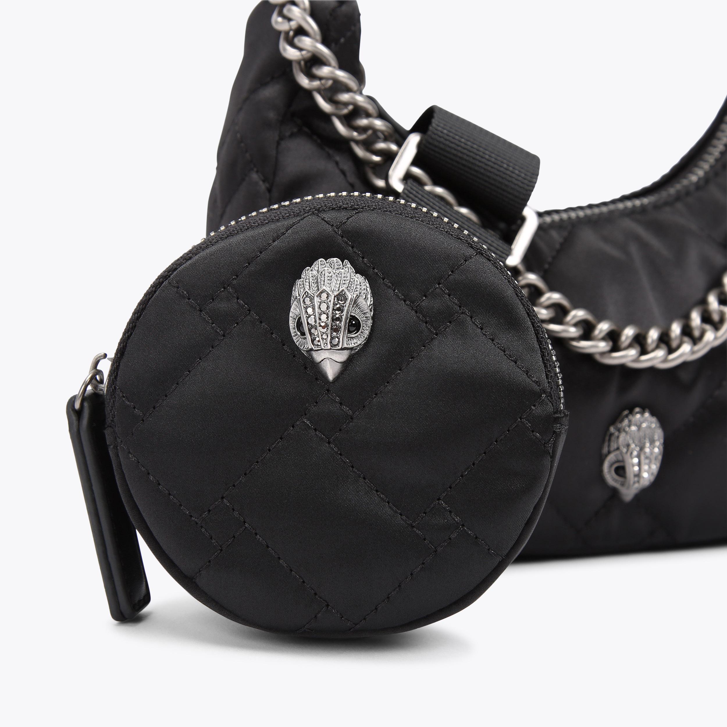 RECYCLED SM MULTI XBODY Black Recycled Cross Body Bag by KURT GEIGER LONDON