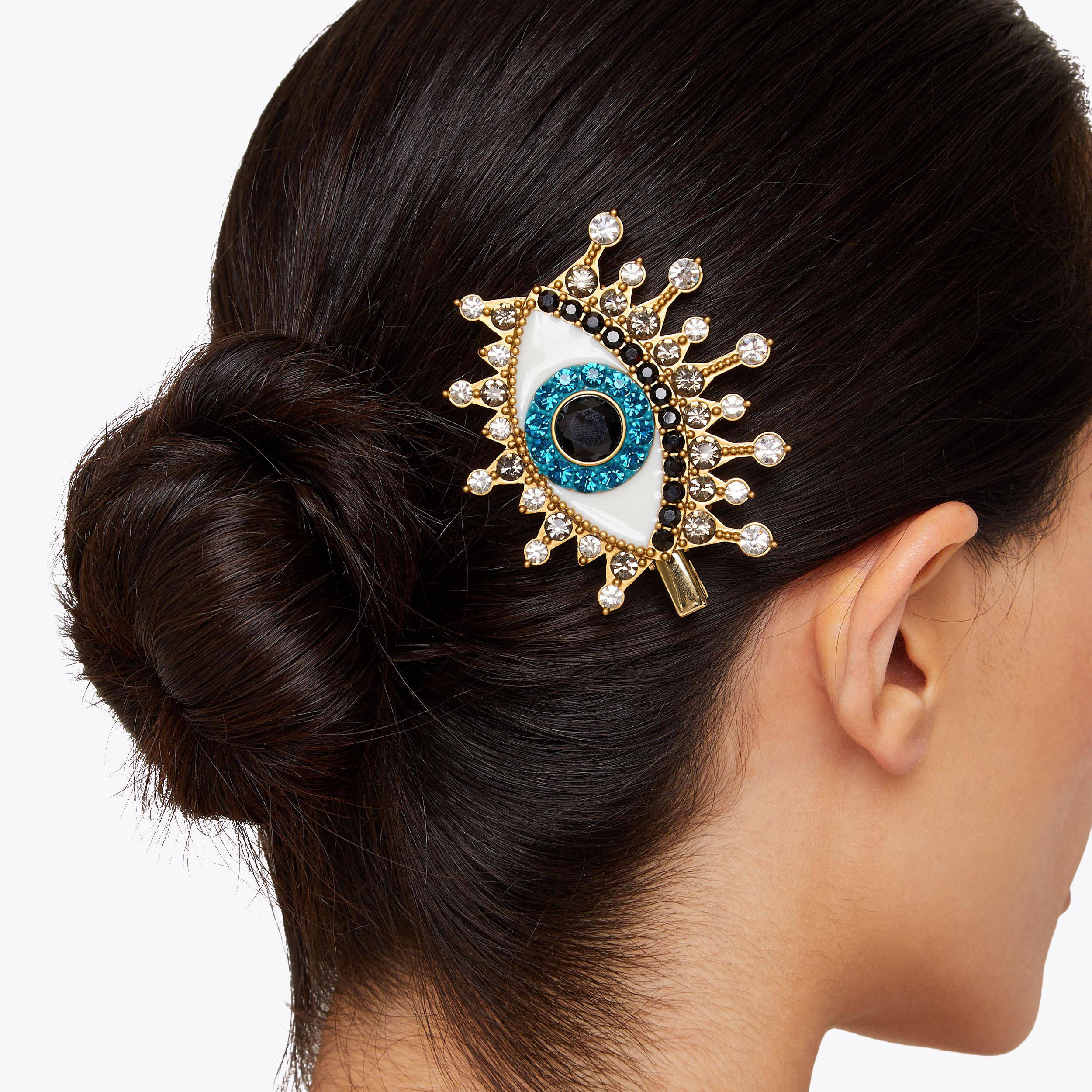 EVIL EYE CLIP Evil Eye Hair Clip by KURT GEIGER LONDON