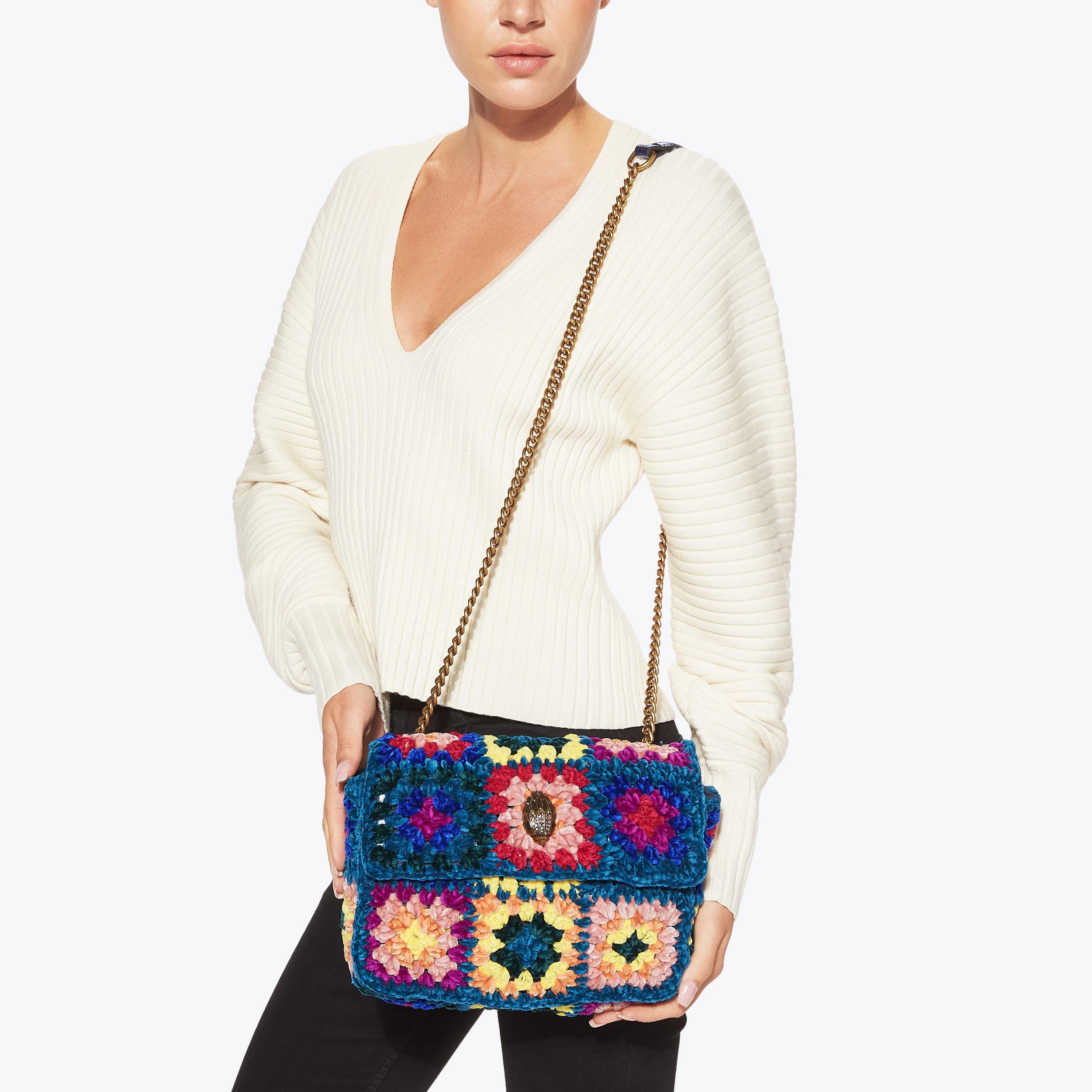 CROCHET MD KENSINGTON Crochet Shoulder Bag by KURT GEIGER LONDON