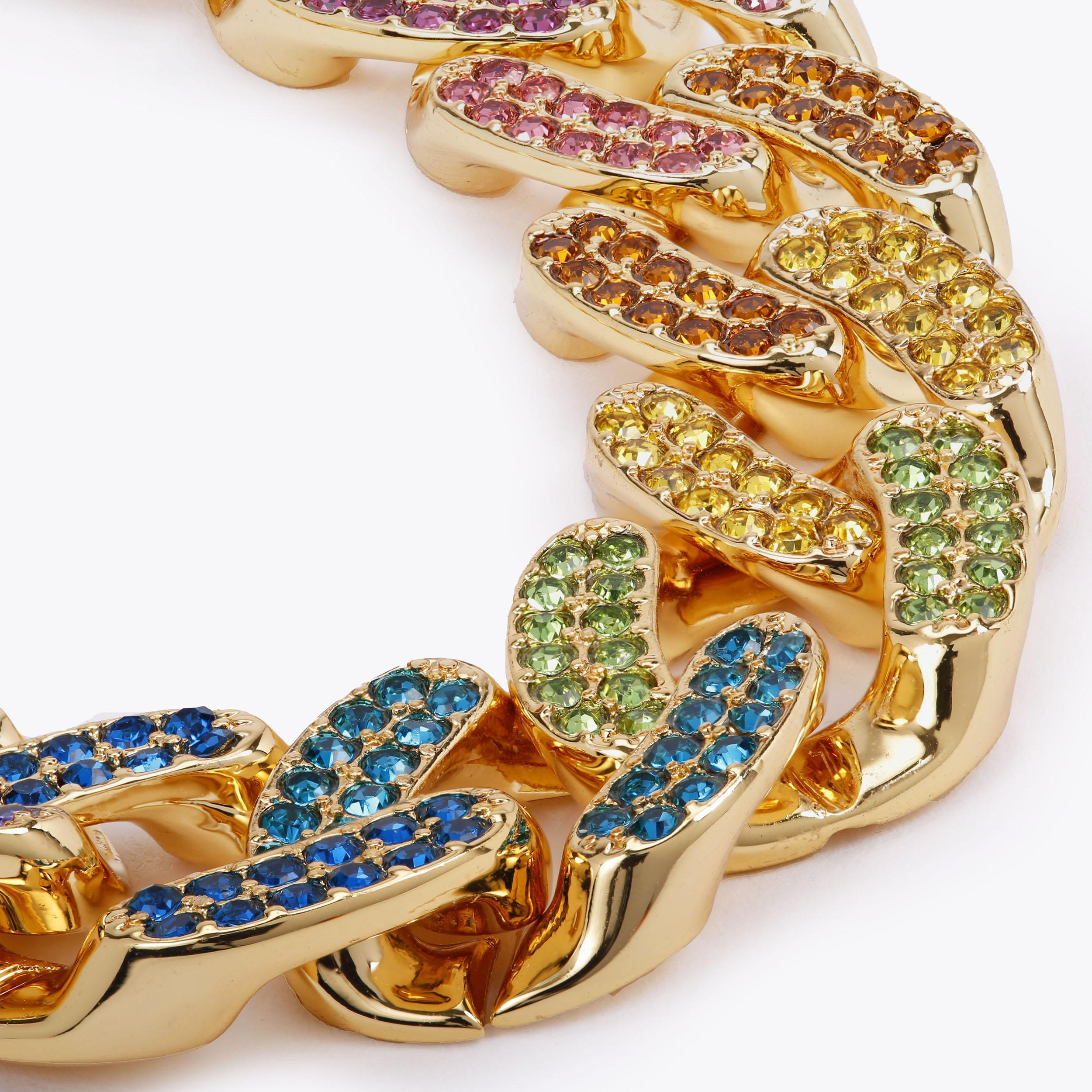 RAINBOW CHAIN NECKLACE Rainbow Crystal Bracelet by KURT GEIGER LONDON