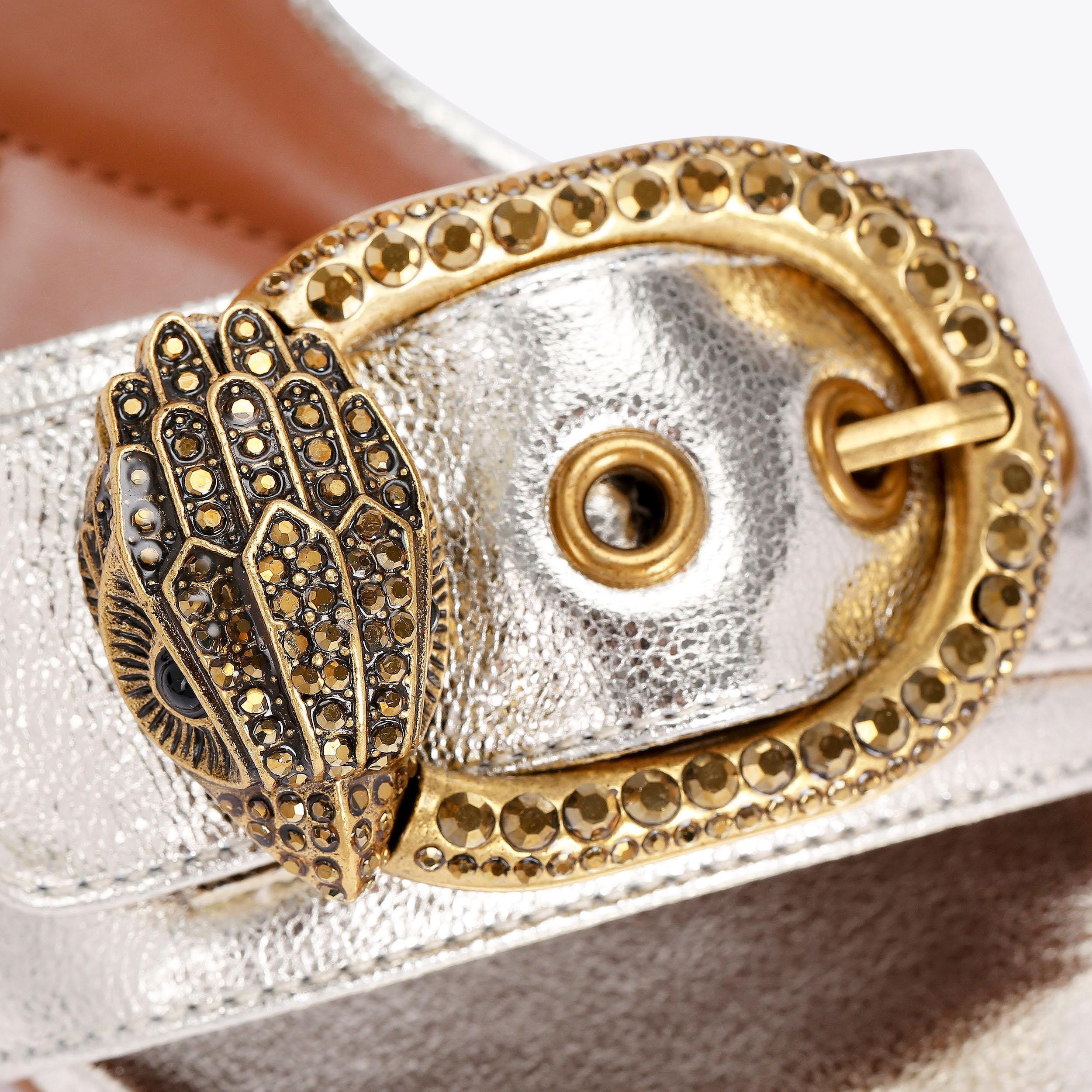 MAYFAIR BLOCK MID HEEL Black mid heel by KURT GEIGER LONDON