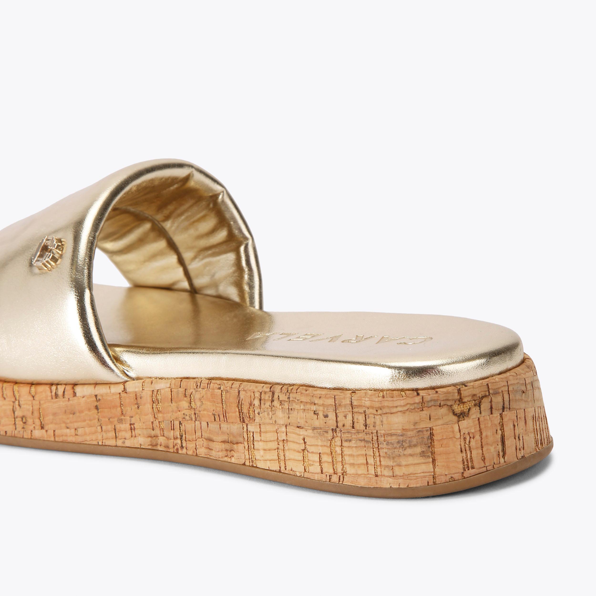 CLOUD MULE Cloud gold mule by CARVELA