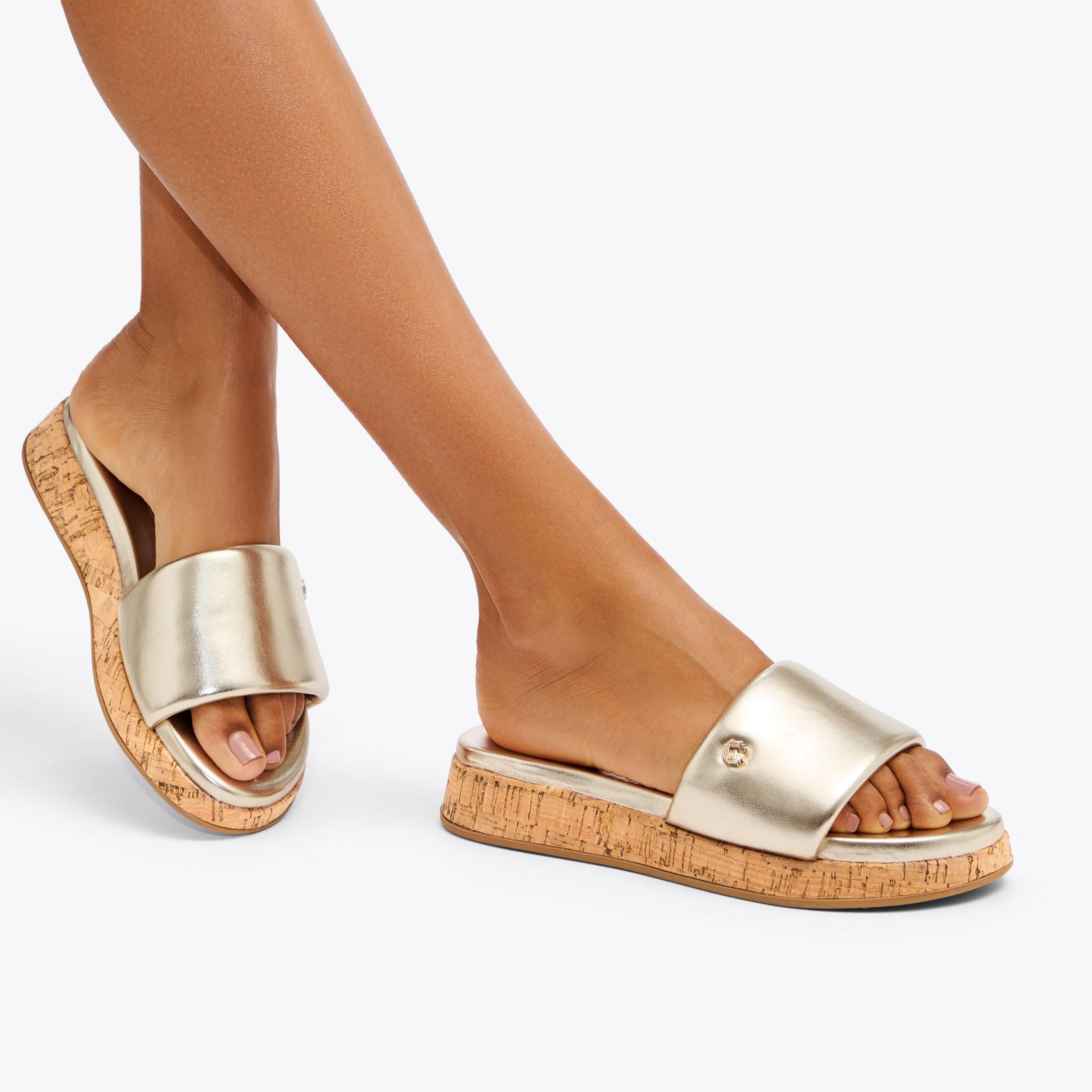 CLOUD MULE Cloud gold mule by CARVELA
